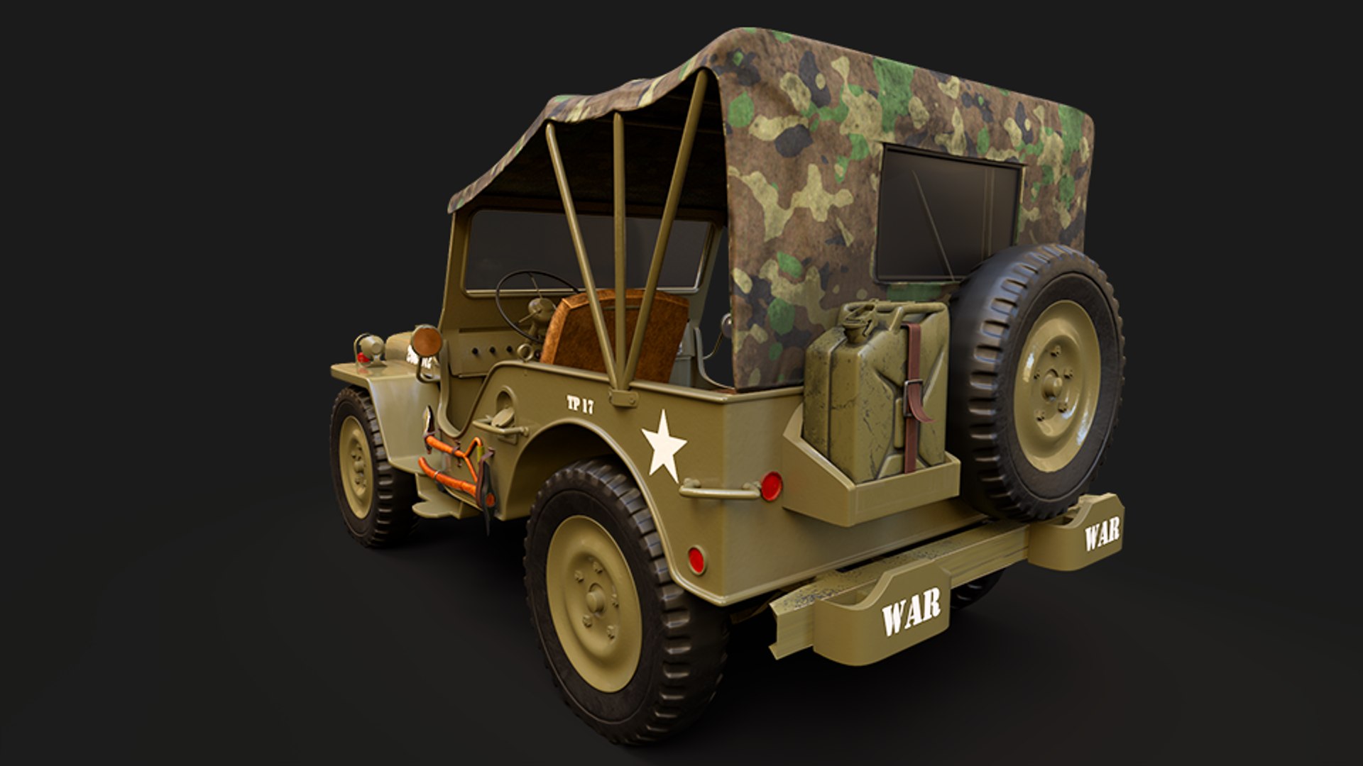 3D Willy S Jeep V2 - TurboSquid 1645824