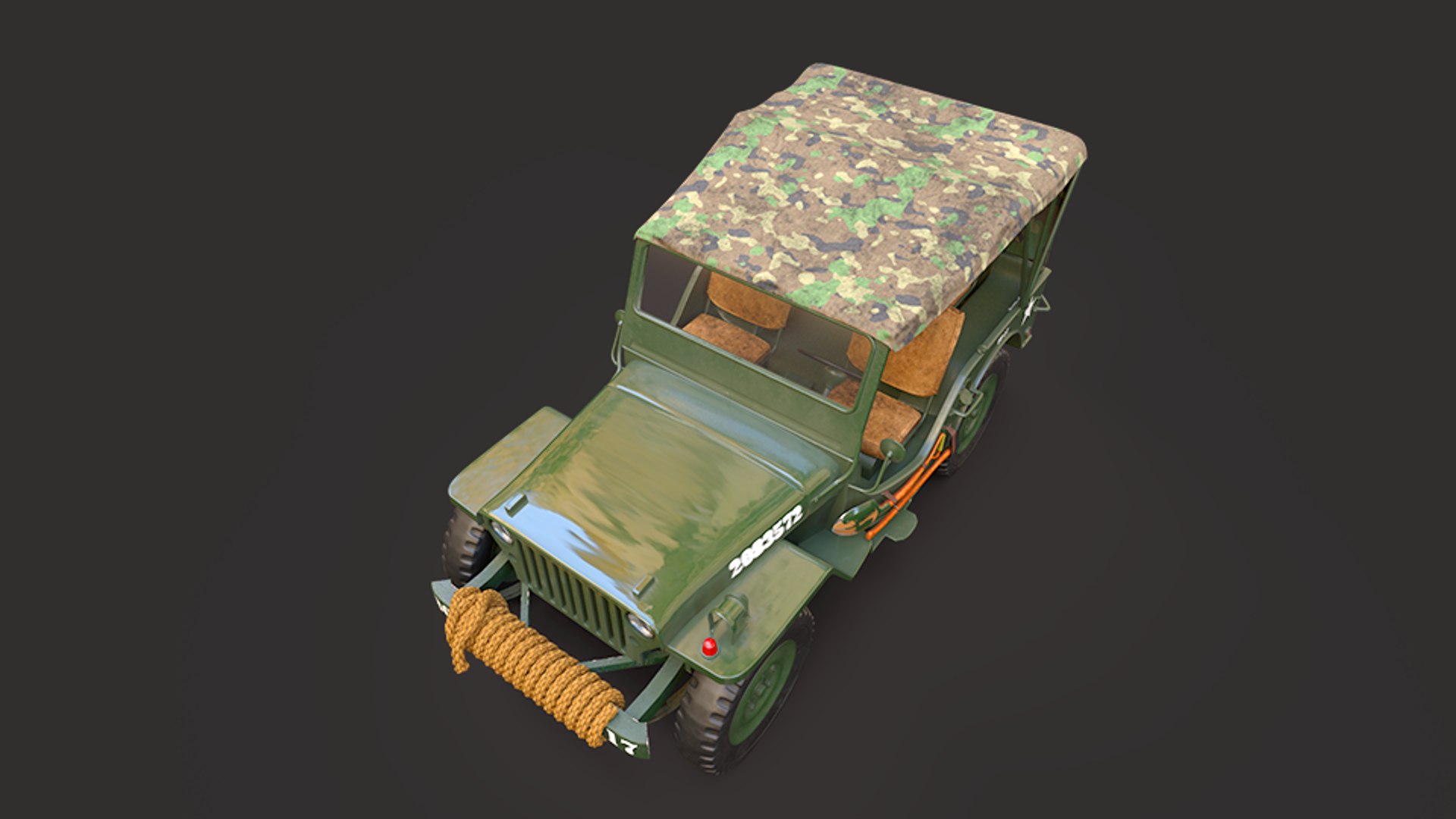 3D Willy S Jeep V2 - TurboSquid 1645824