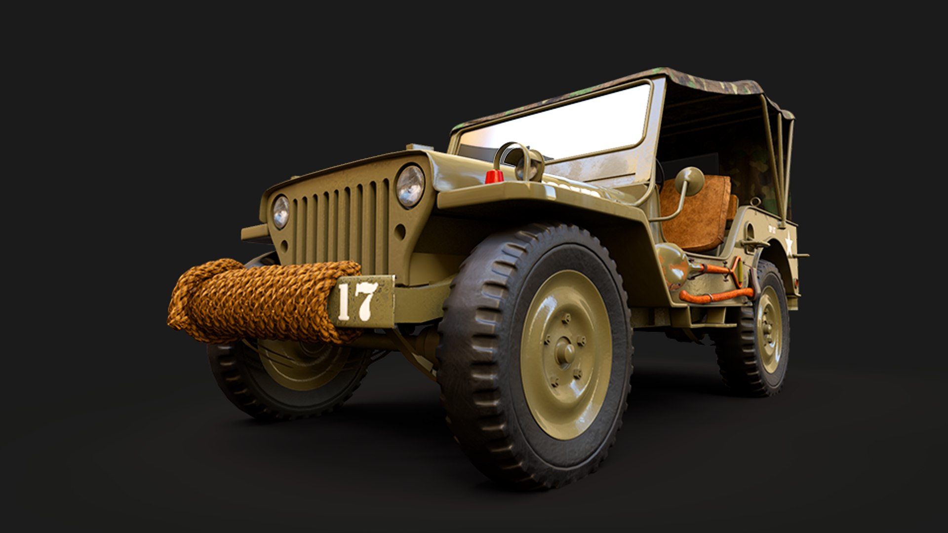 3D Willy S Jeep V2 - TurboSquid 1645824