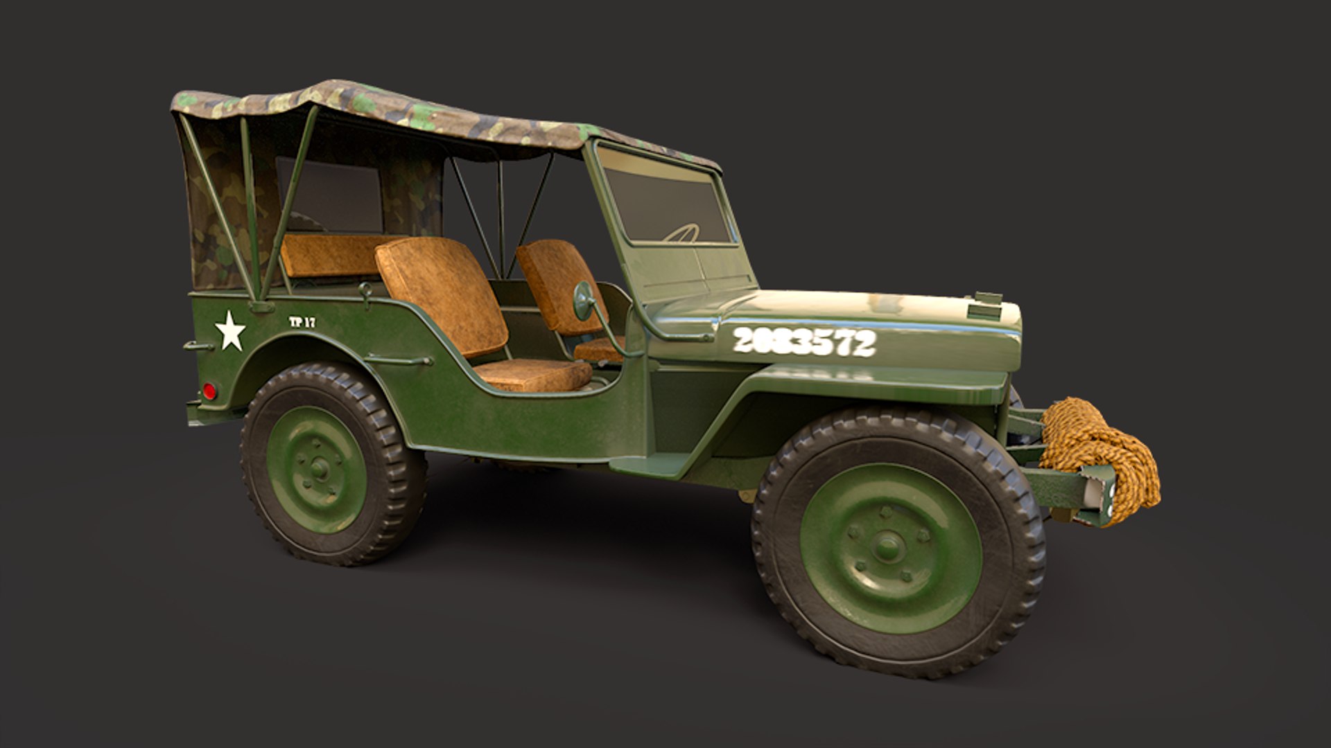 3D Willy S Jeep V2 - TurboSquid 1645824