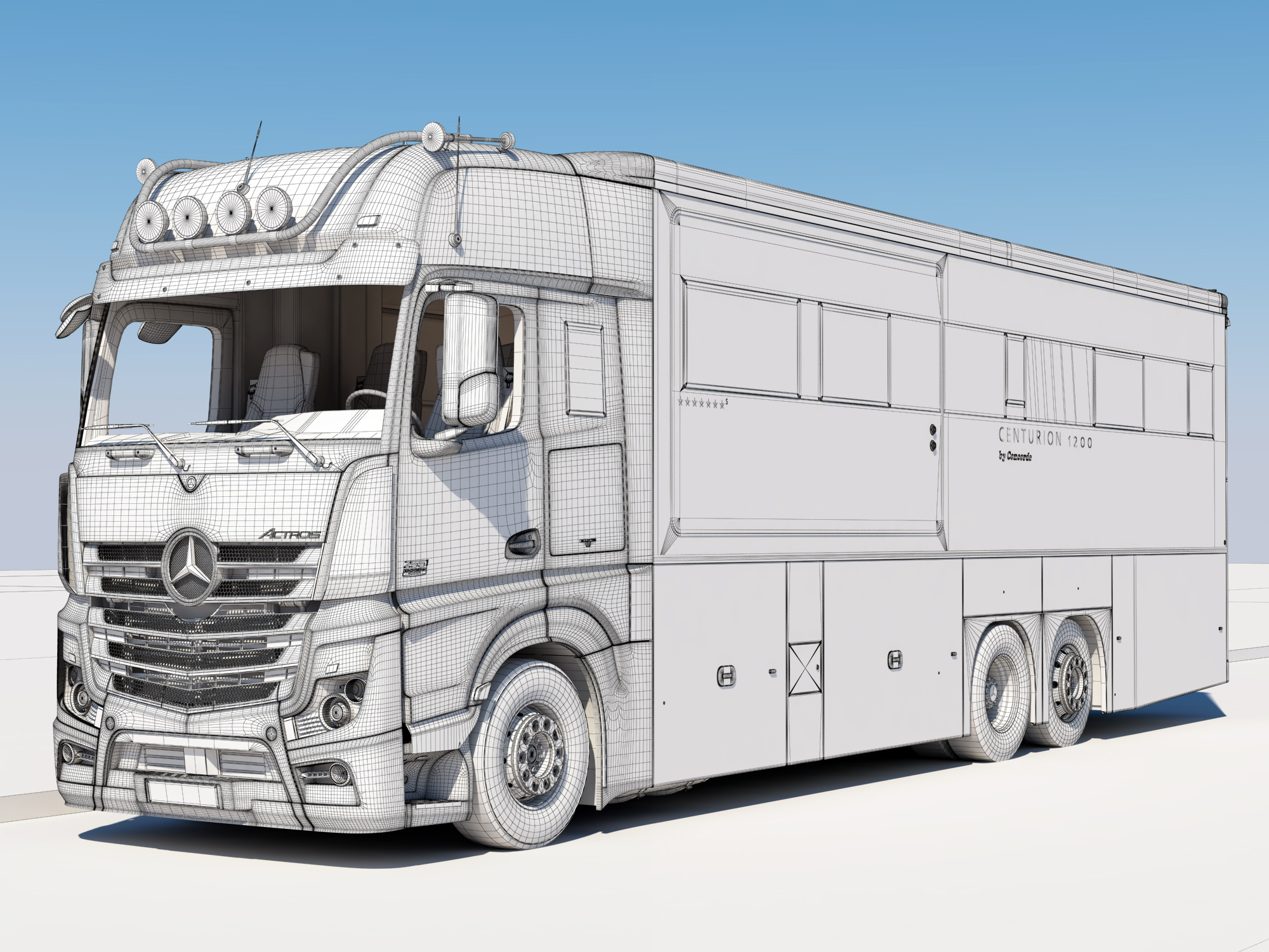 3d actros motorhome model