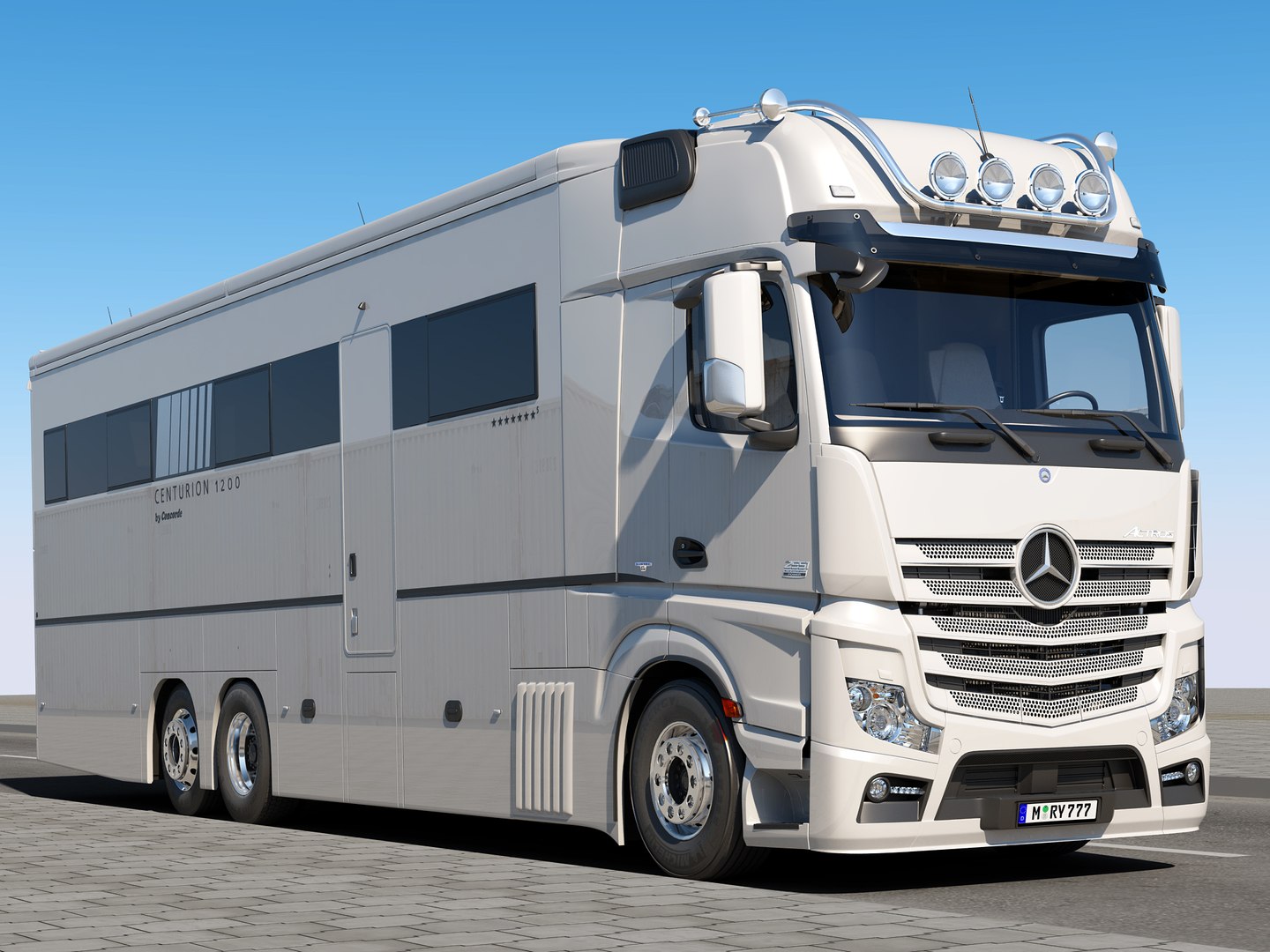 3d Actros Motorhome Model