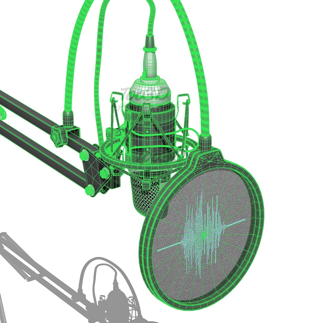 3d mic stand antipop model
