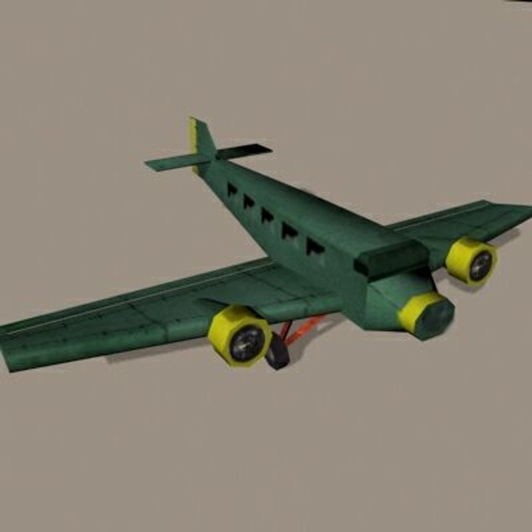 3d Model 5 German Aircraft Plane