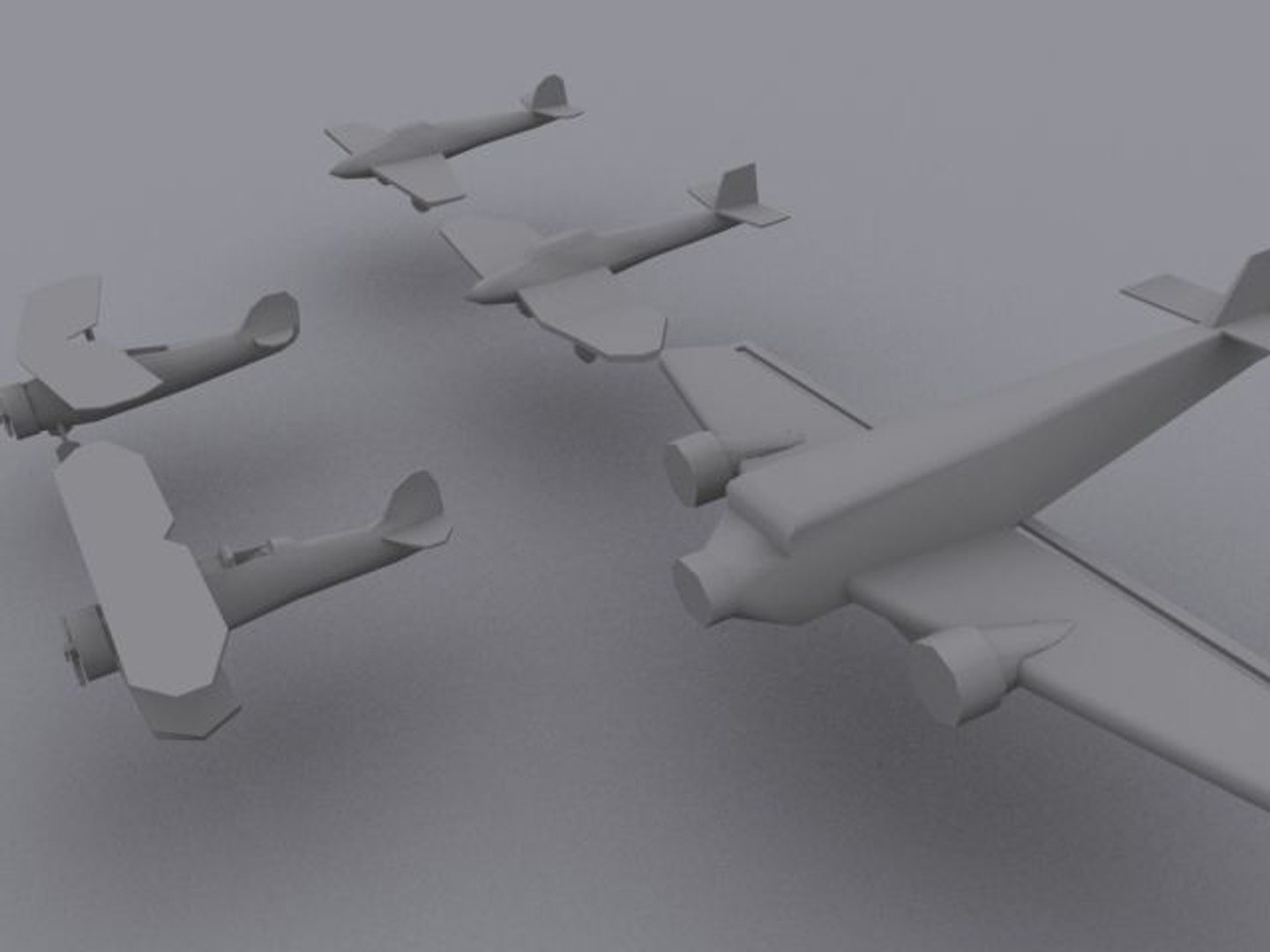 3d Model 5 German Aircraft Plane