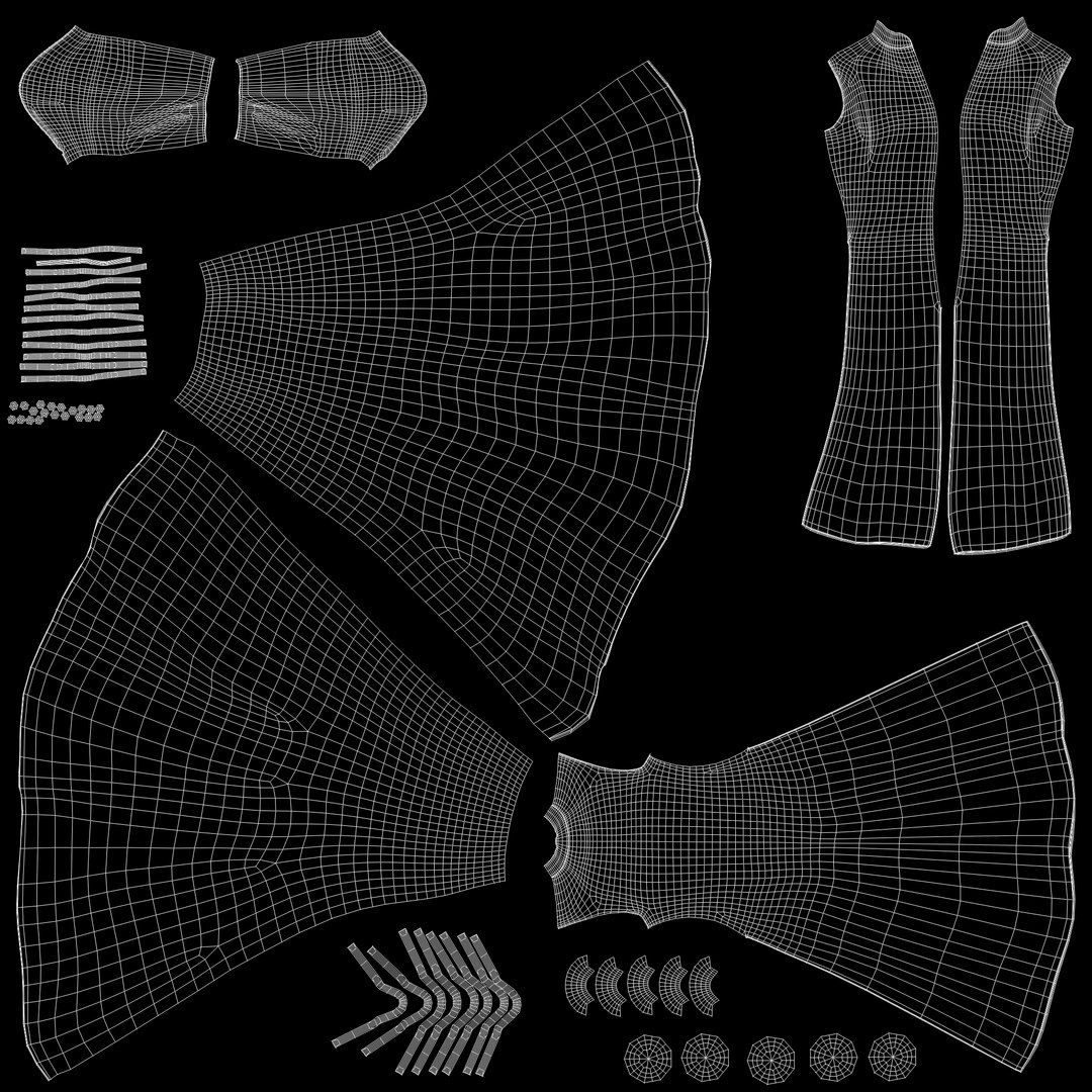 Asian Traditional Costume Dress With Hat 3D Model - TurboSquid 1976106