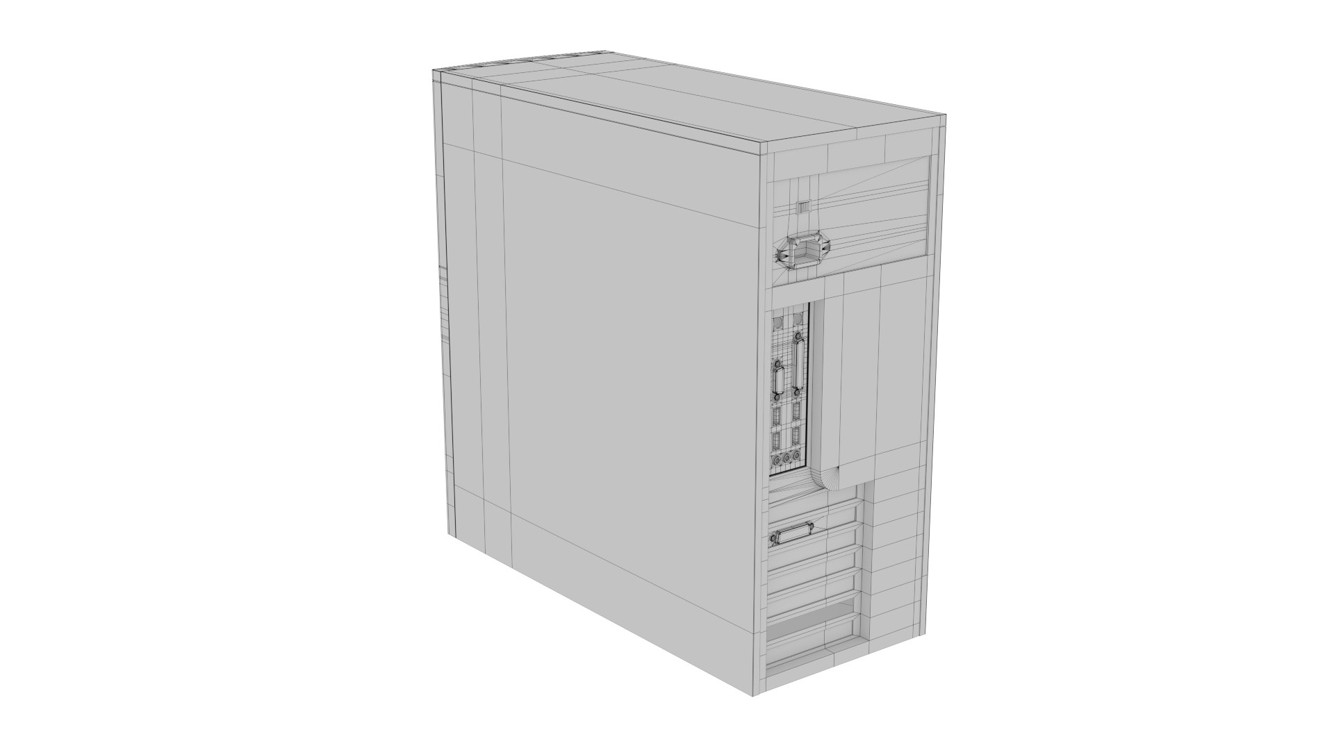 Old PC Case Tower 3D Model - TurboSquid 2259347