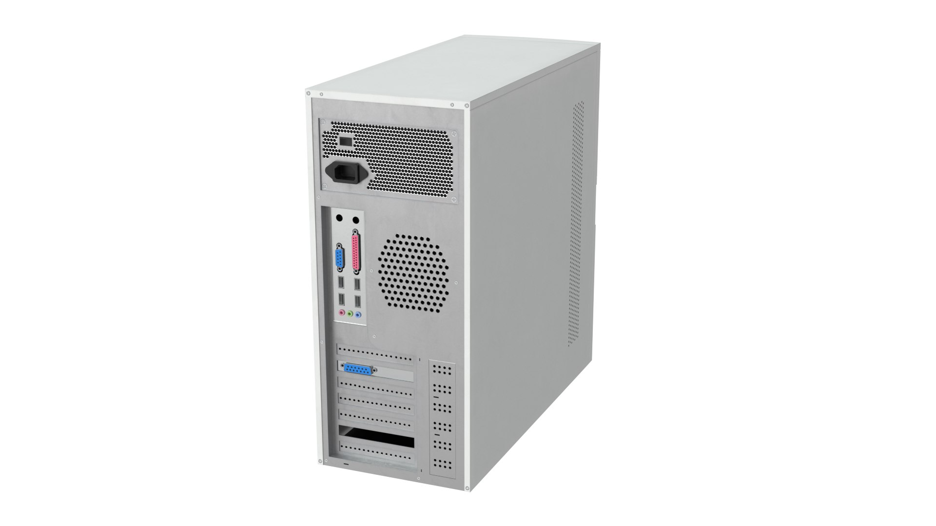 Old PC Case Tower 3D Model - TurboSquid 2259347