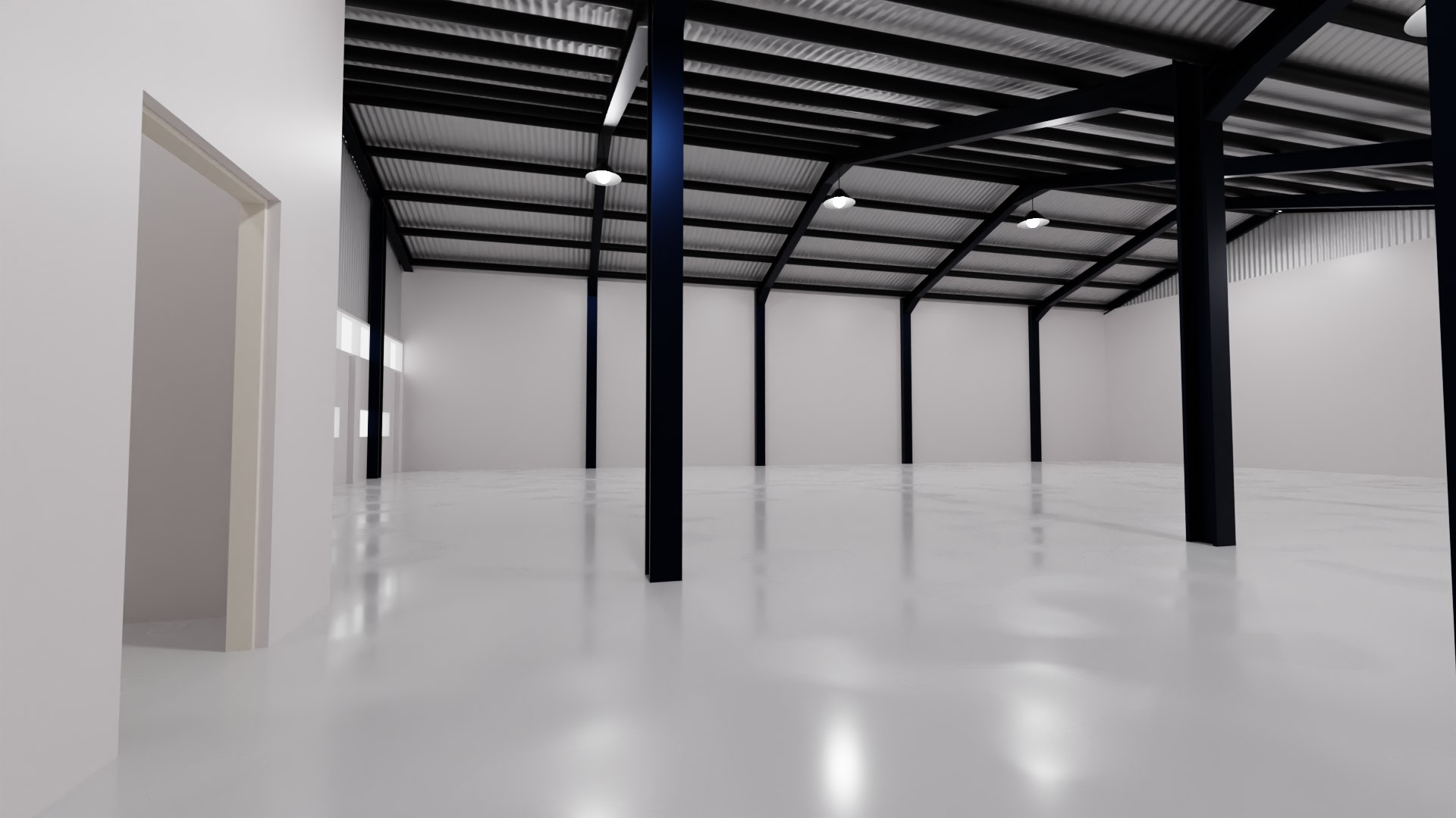 Empty Warehouse 3D - TurboSquid 1916455