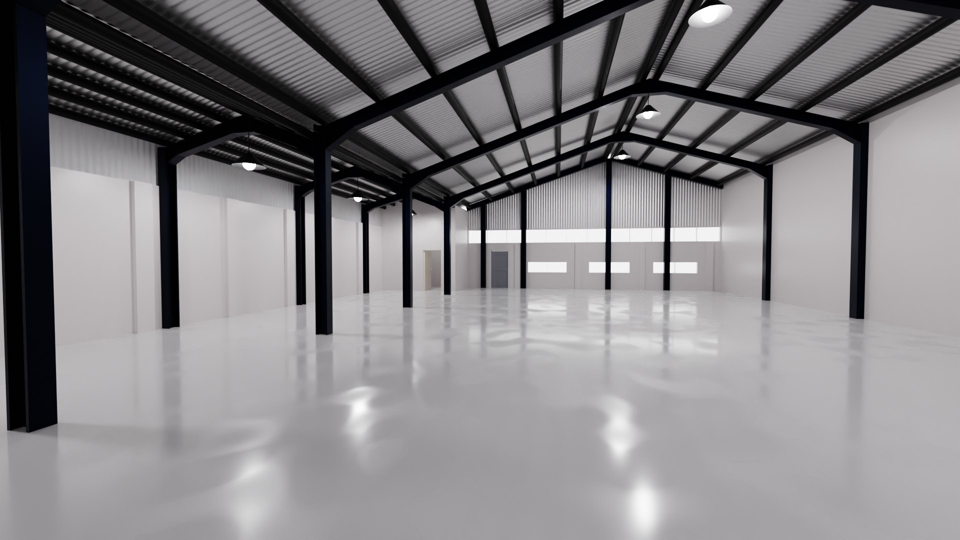 Empty Warehouse 3D - TurboSquid 1916455