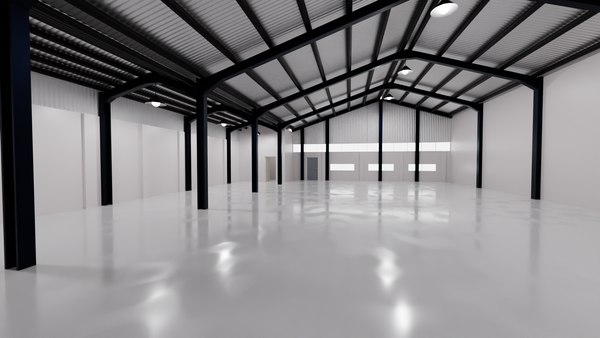 Empty Warehouse 3D - TurboSquid 1916455