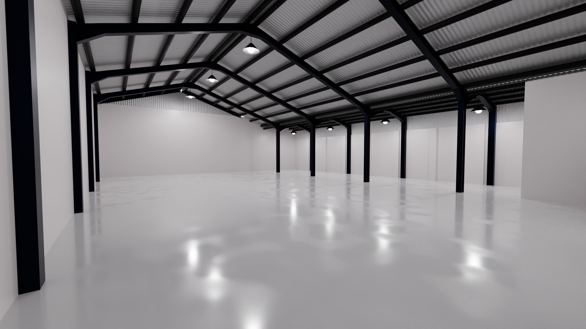 Empty Warehouse 3D - TurboSquid 1916455