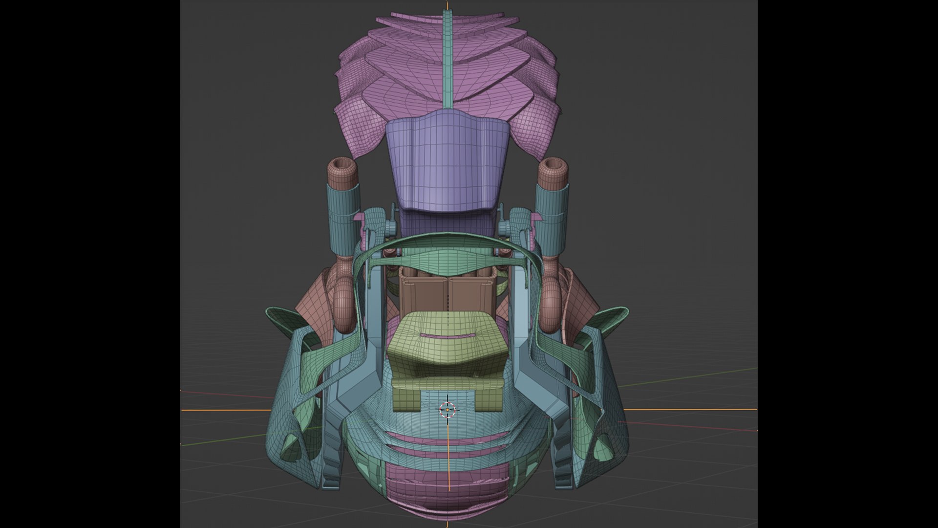 Cyberpunk Mortorcycle One Wheel Model - TurboSquid 1967449
