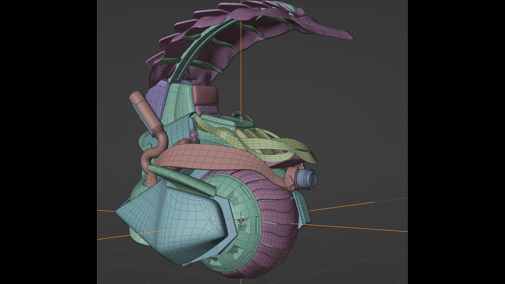 Cyberpunk Mortorcycle One Wheel Model - TurboSquid 1967449