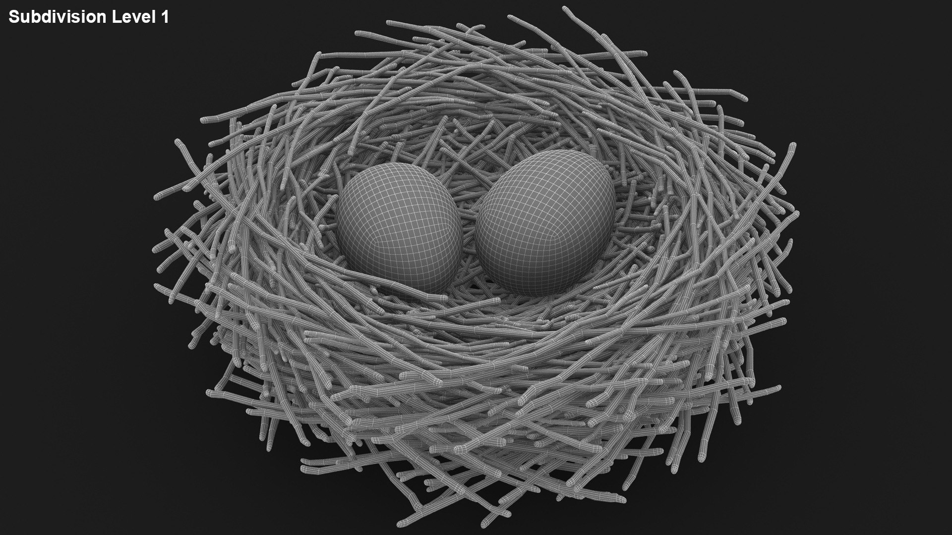 Realistic bird nest 3D model - TurboSquid 1562373
