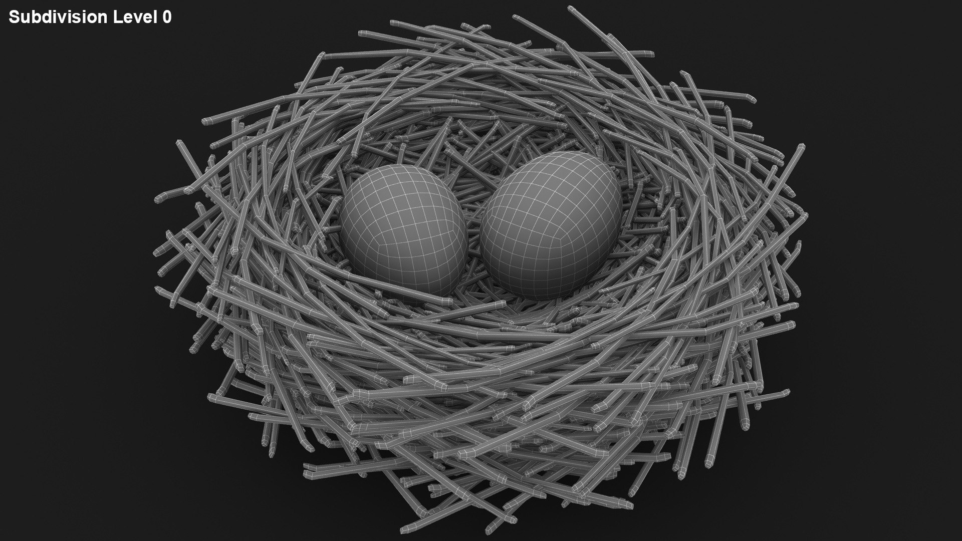 Realistic bird nest 3D model - TurboSquid 1562373