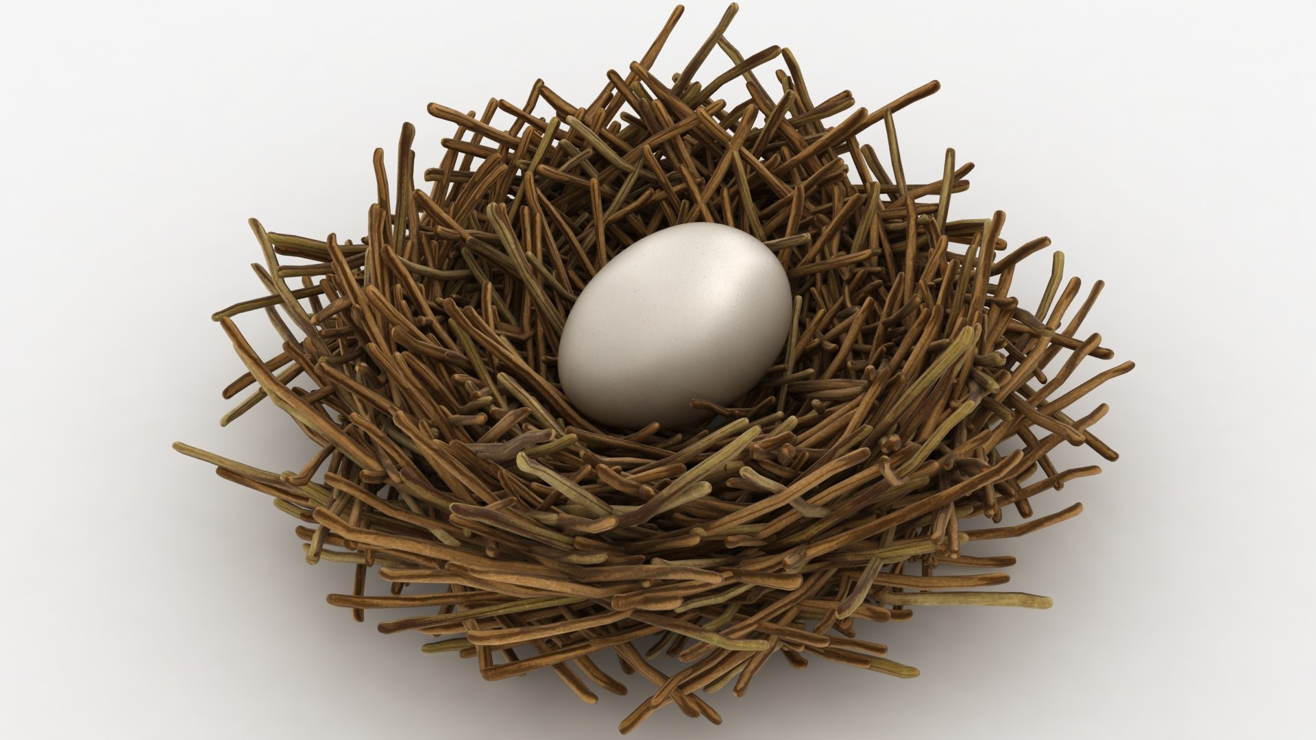 Realistic bird nest 3D model - TurboSquid 1562373