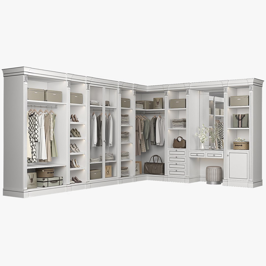 Walk-in Closet Classic 91 3D - TurboSquid 1809236