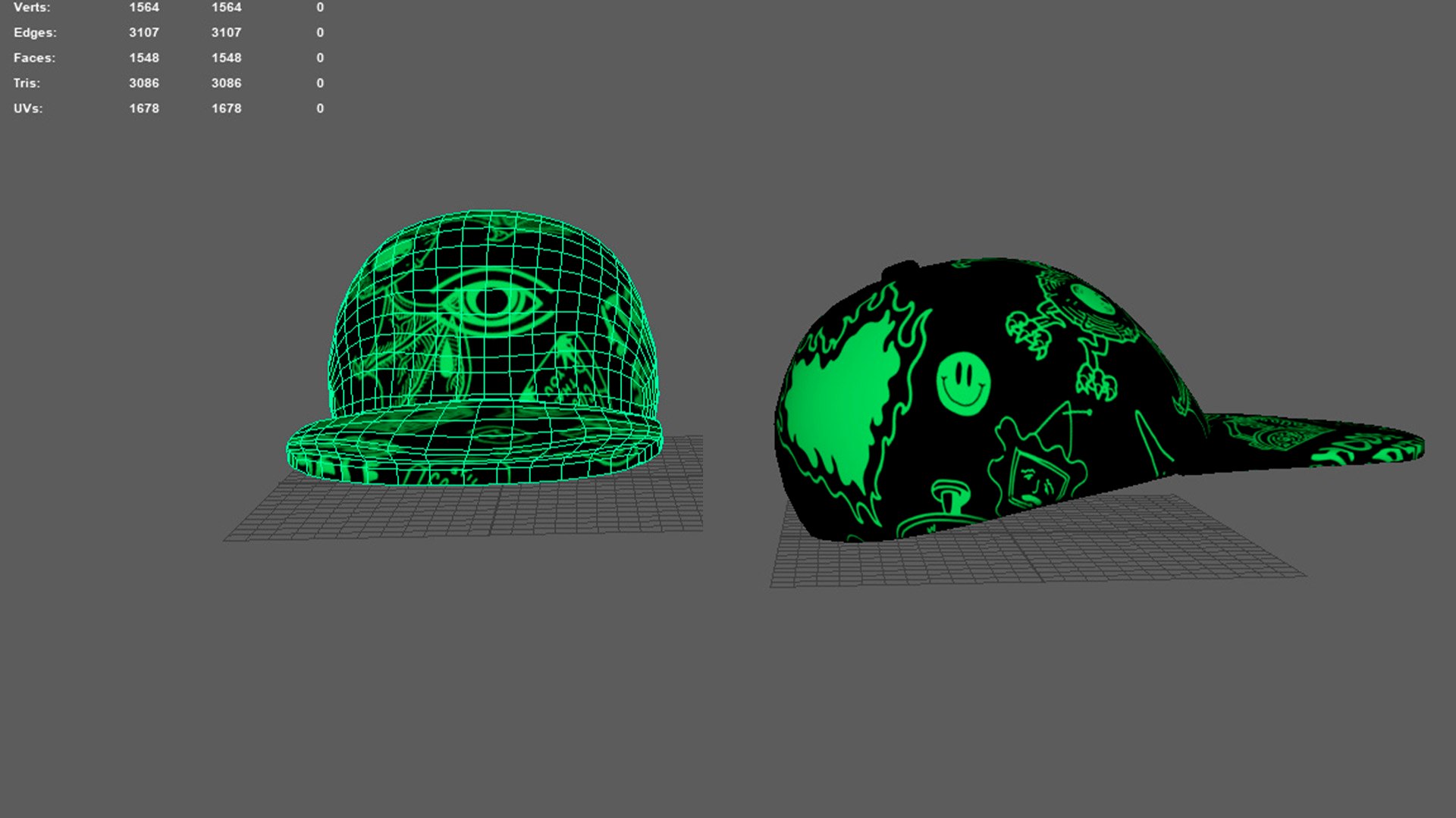 3D Glowing Cap Model - TurboSquid 2392265