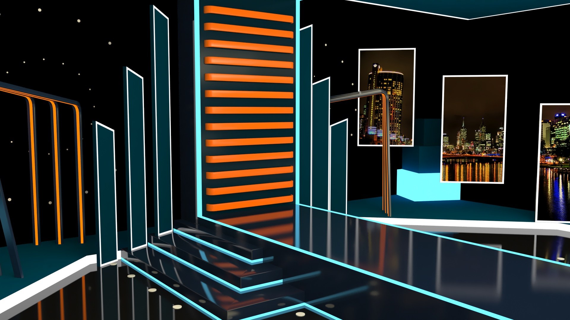 3D Tv Studio Competition Design model - TurboSquid 1906850