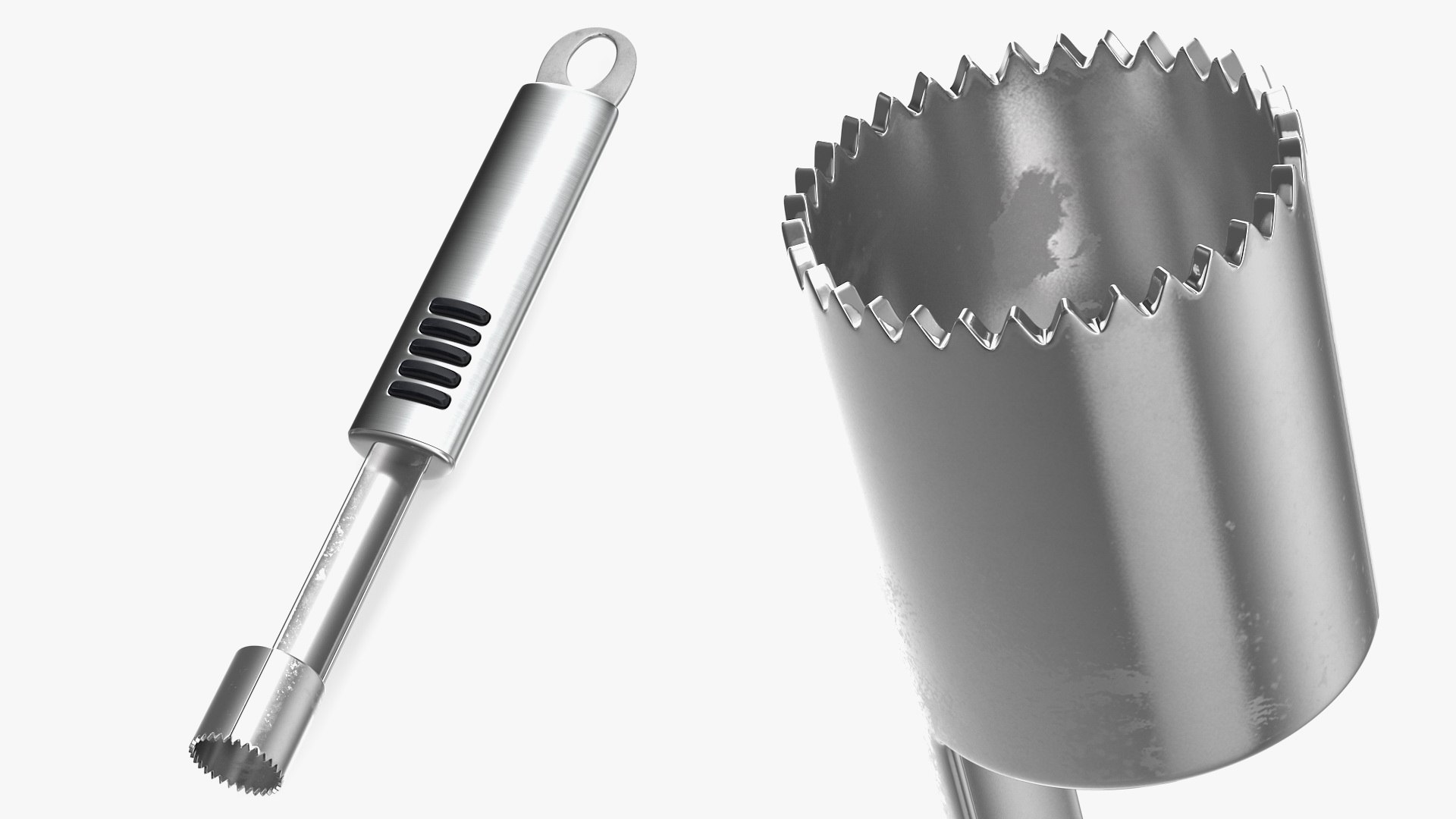 3D stainless steel apple core - TurboSquid 1681754