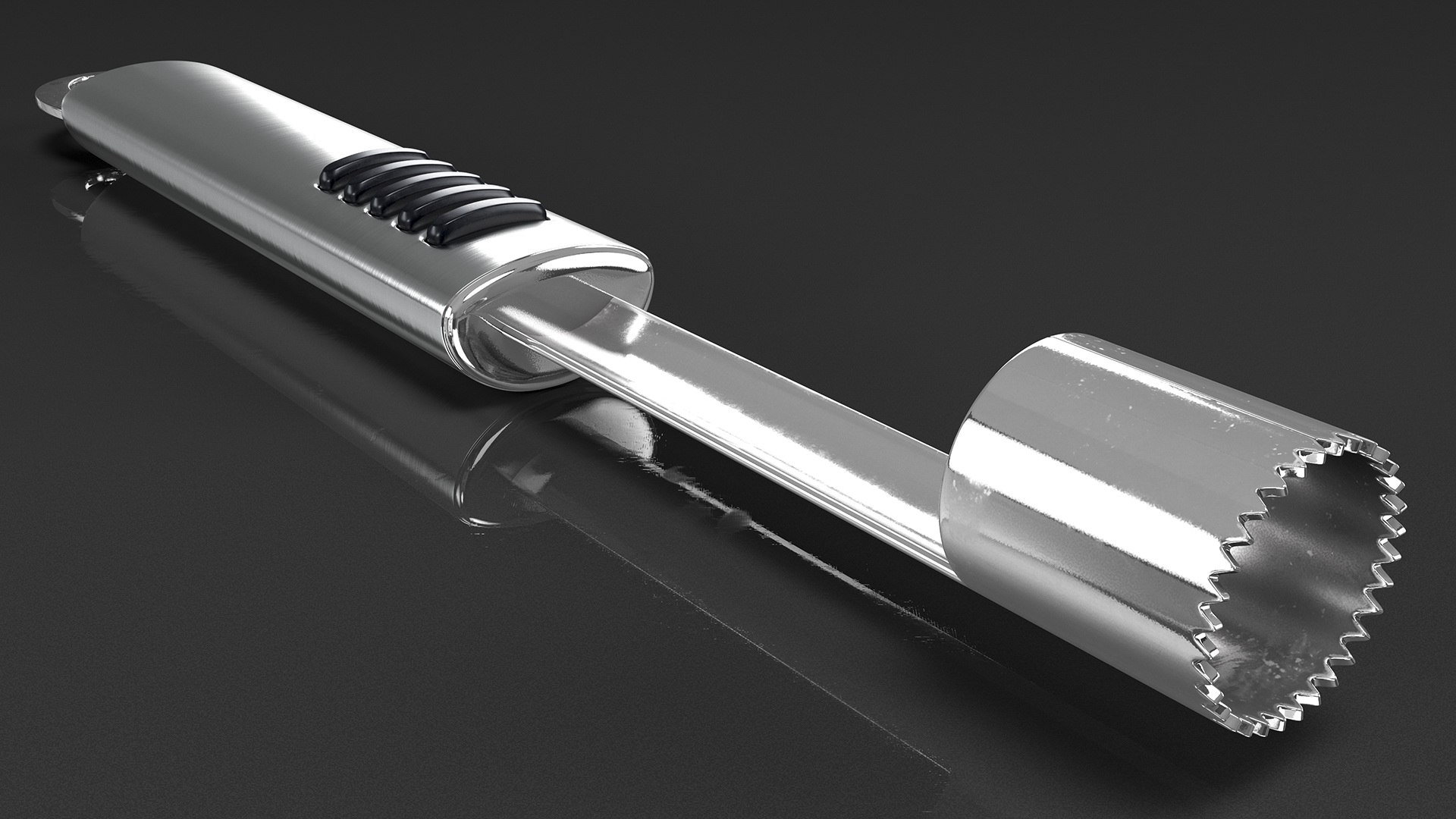 3D stainless steel apple core - TurboSquid 1681754