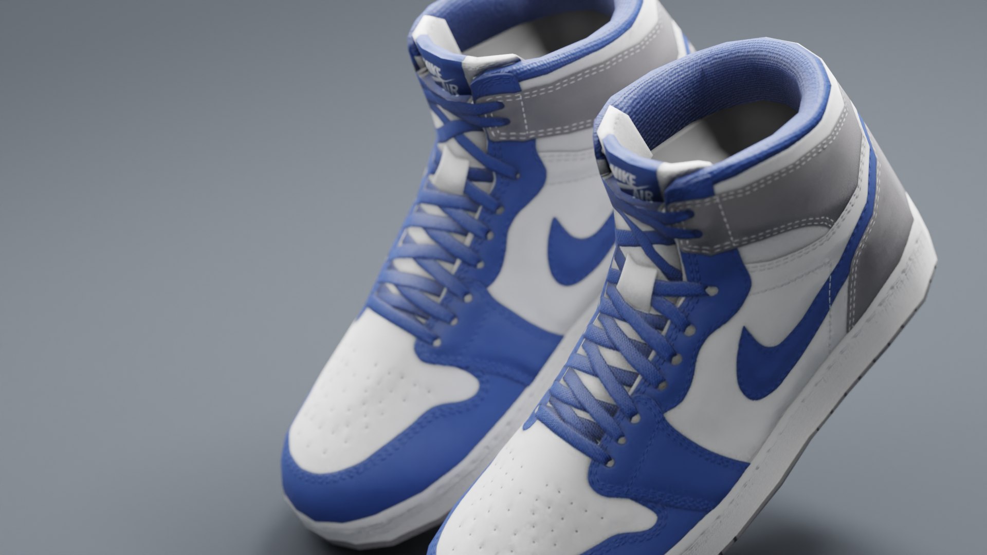 3D Air Jordan Nike Shoes - 01 - Low Poly Model - TurboSquid 2187340