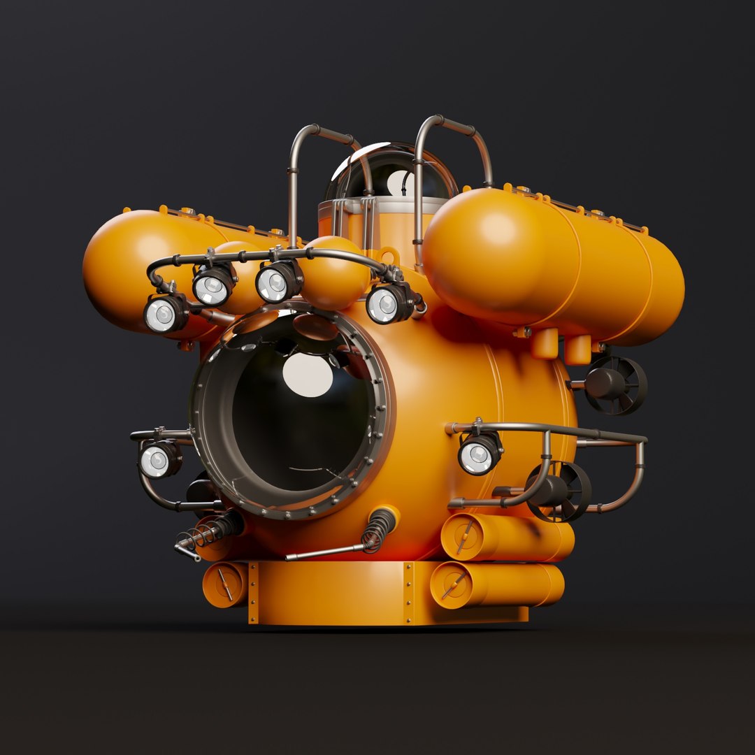 3D Bathyscaphe - TurboSquid 1431421