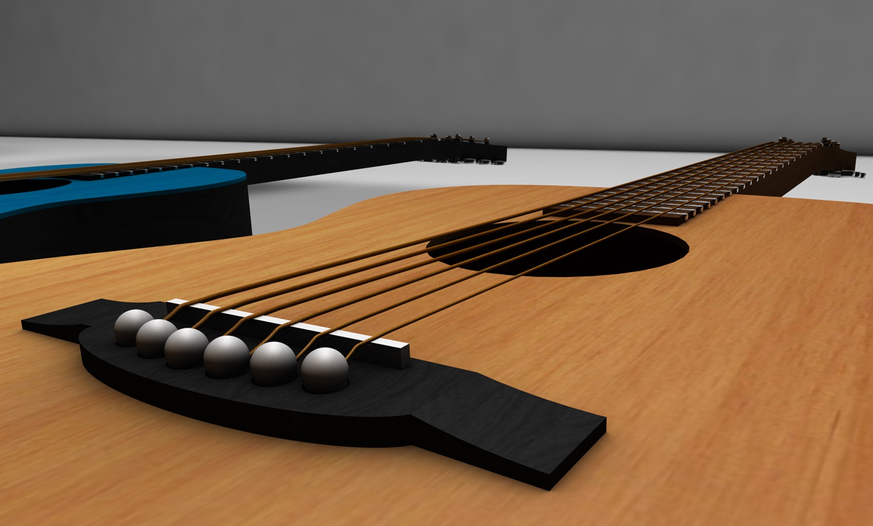 3d model acoustic guitars