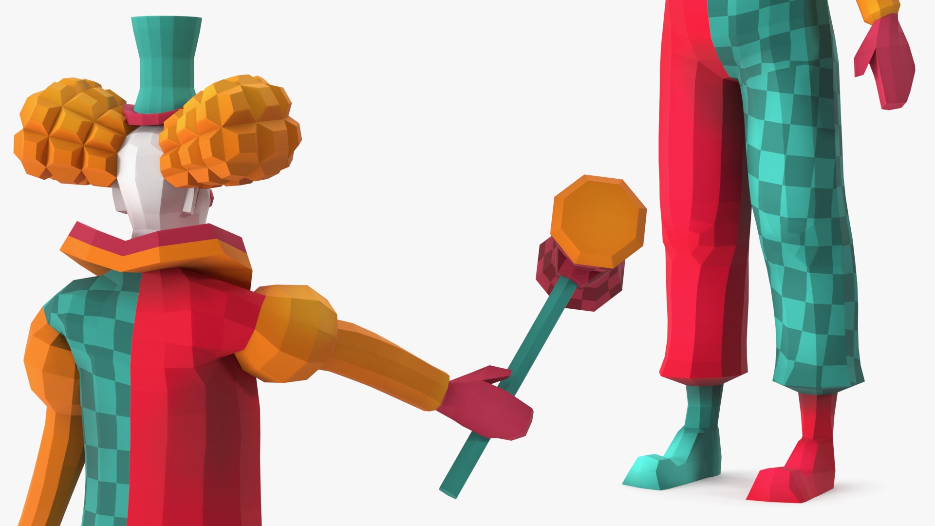 3D Low Poly Clown Model - TurboSquid 2183340