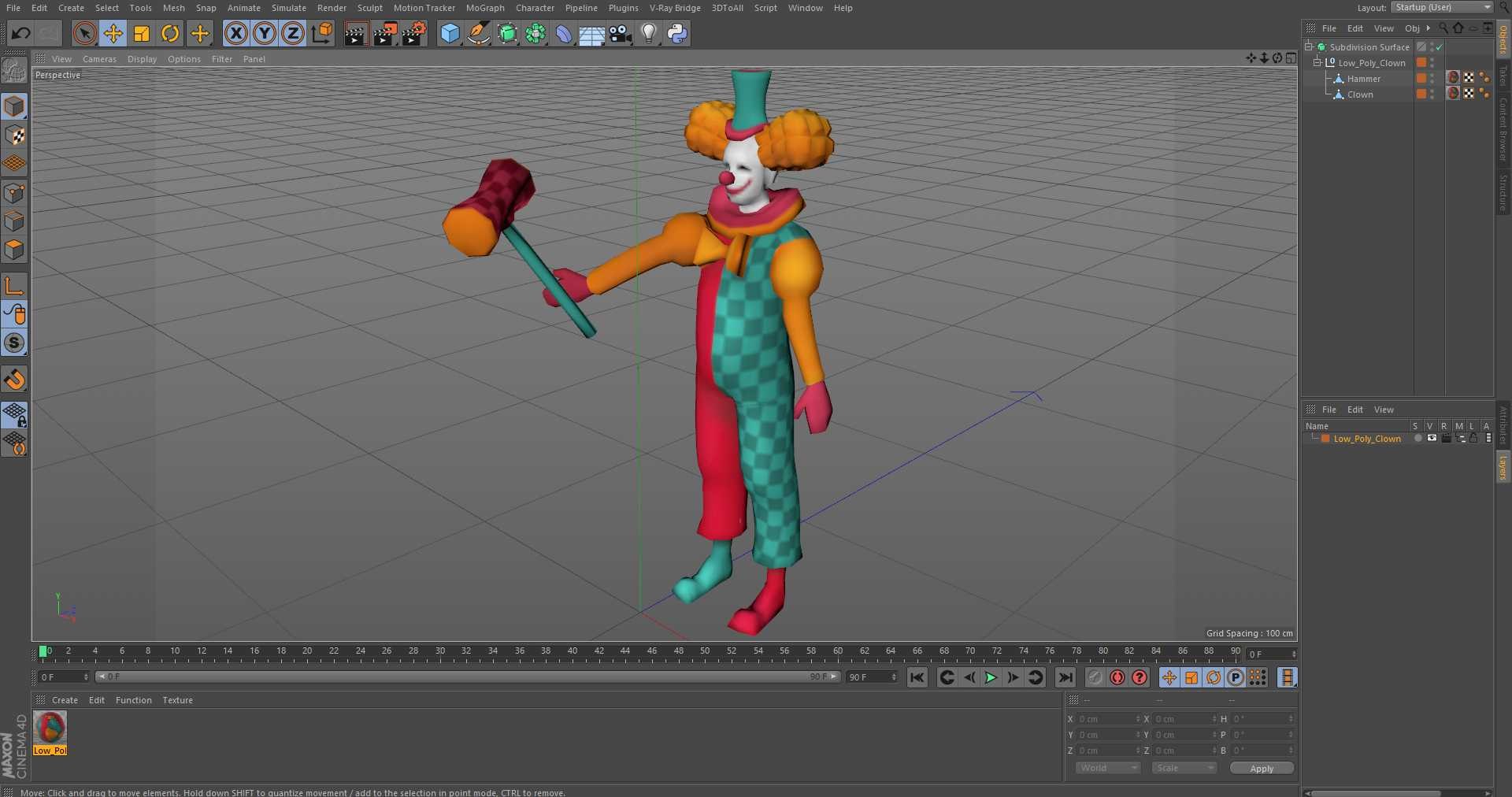 3D Low Poly Clown Model - TurboSquid 2183340