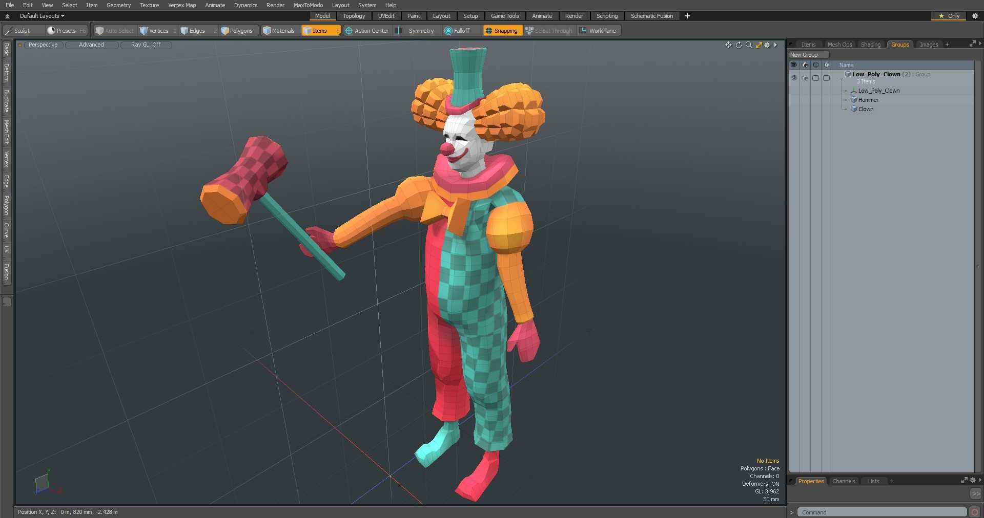 3D Low Poly Clown Model - TurboSquid 2183340