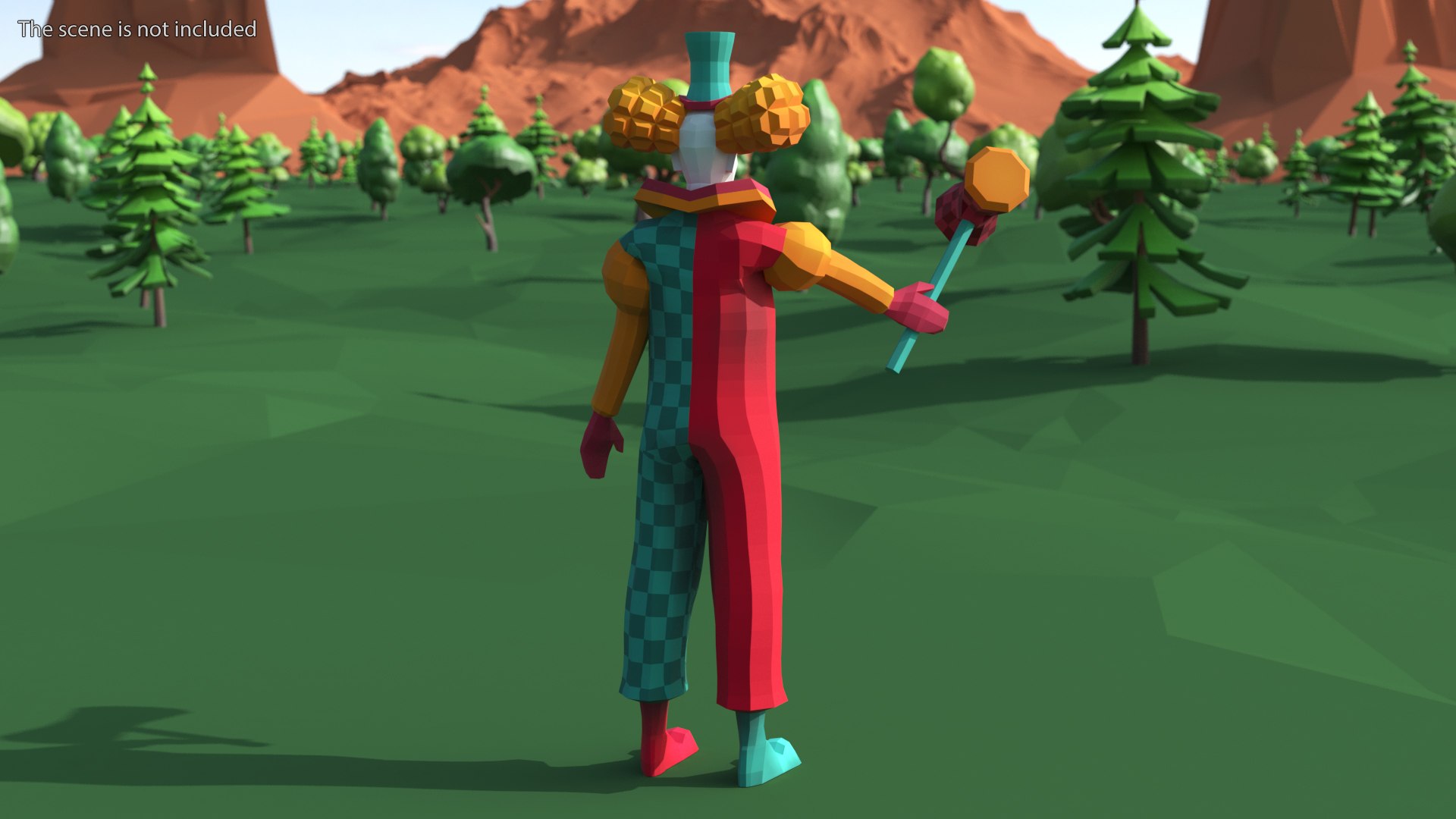 3D Low Poly Clown Model - TurboSquid 2183340