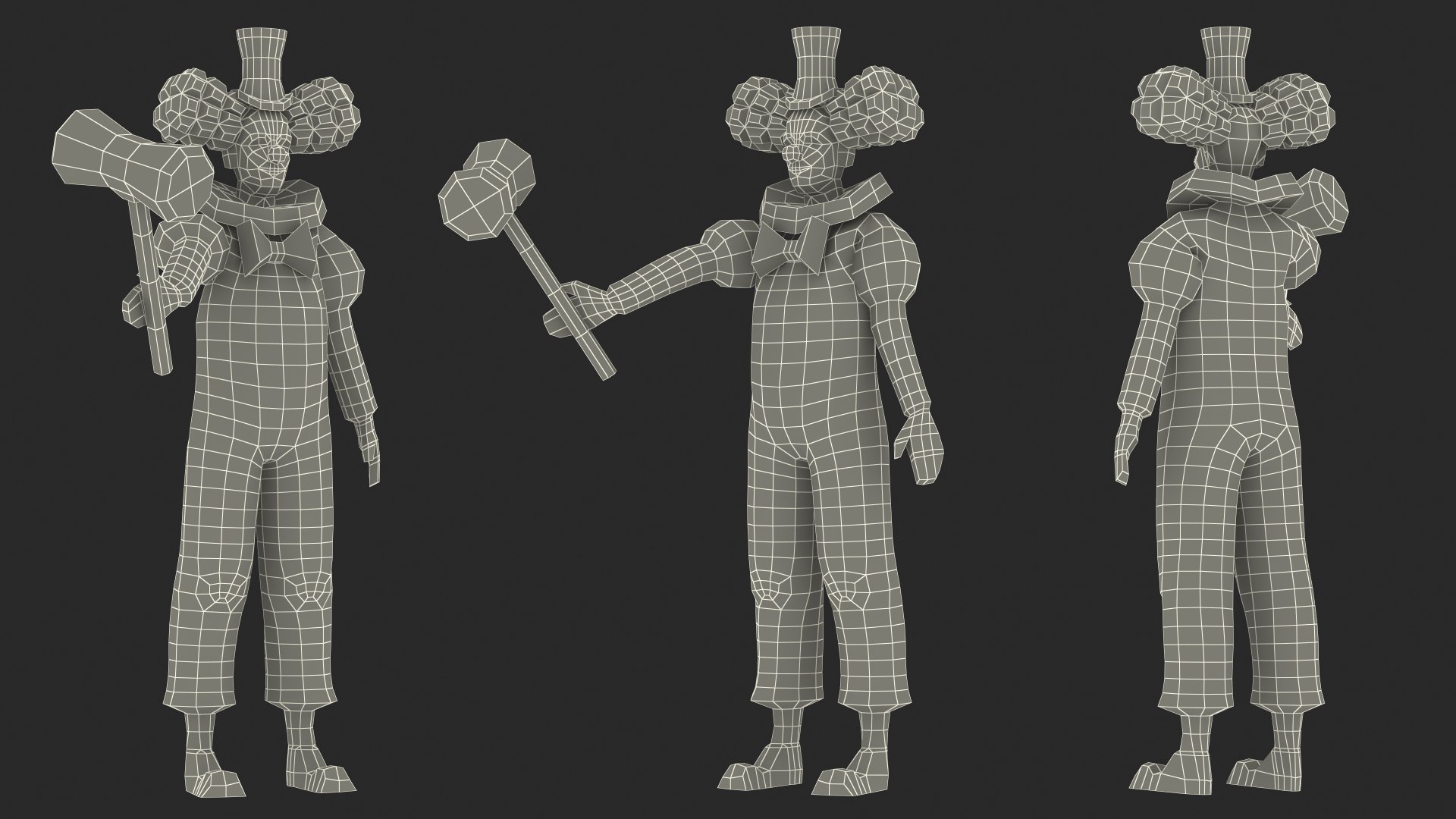 3D Low Poly Clown Model - TurboSquid 2183340