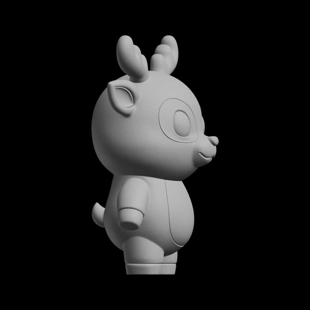 Cute Deer Character 3D Print Model 3D Model - TurboSquid 2520610