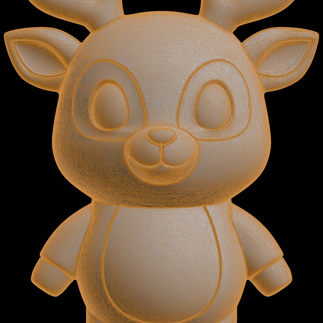 Cute Deer Character 3D Print Model 3D Model - TurboSquid 2520610