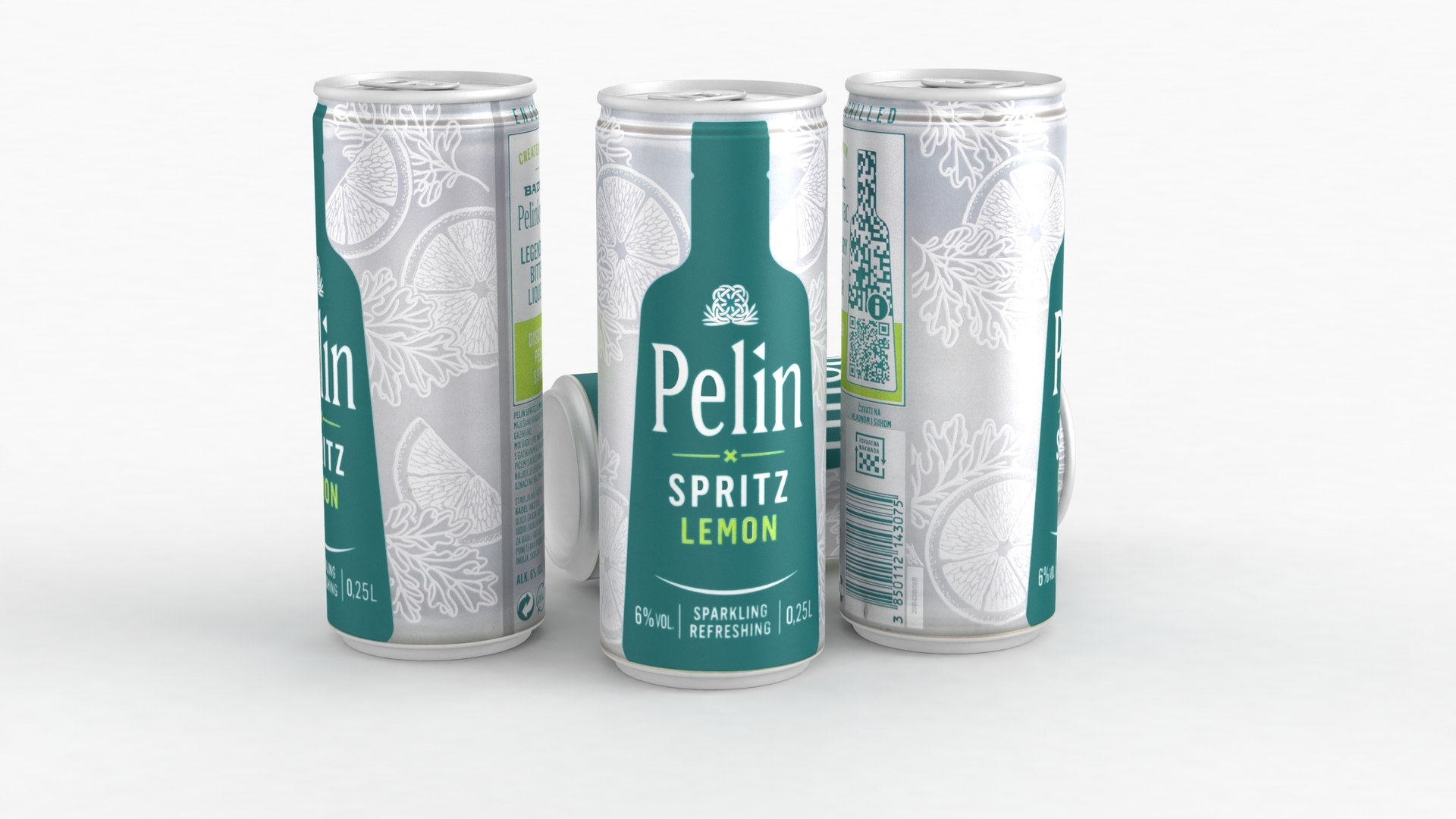 Alcohol Can Pelin Spritz Lemon 250ml 2024 Model - TurboSquid 2253728