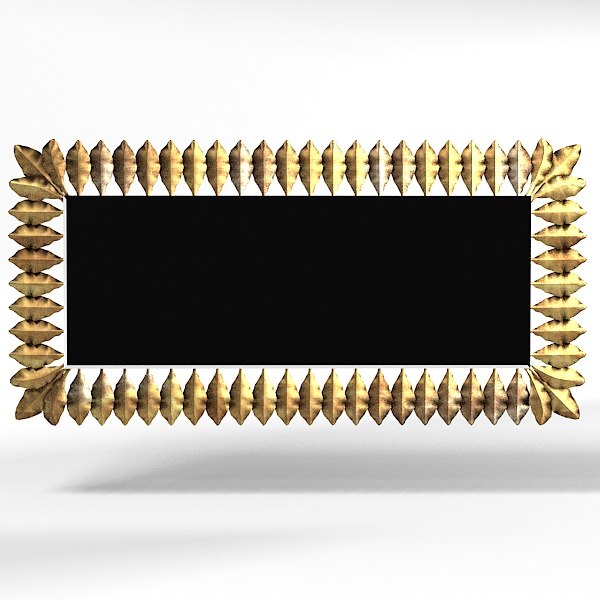 modelo 3d christopher guy rectangular espejo largo 50-2751 - TurboSquid 527872