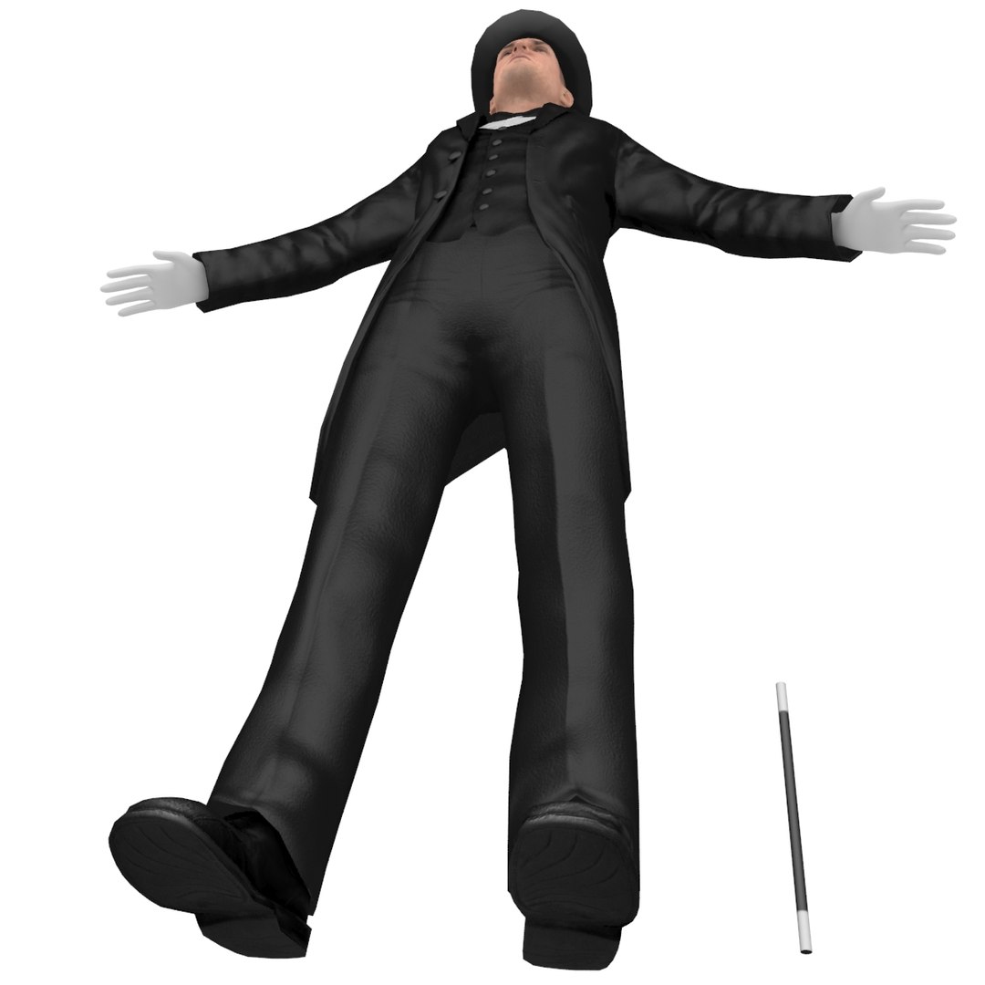 Magician Body Head 3D Model - TurboSquid 1313764