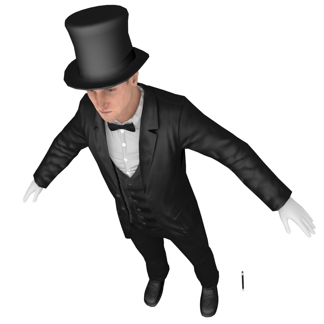 Magician Body Head 3D Model - TurboSquid 1313764