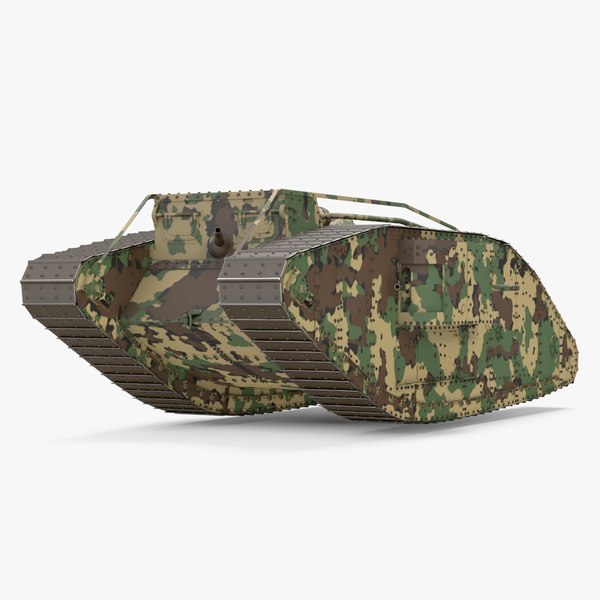 modelo 3d Tanque MK 4 Femenino Camuflaje Color Rigged - TurboSquid 2243536