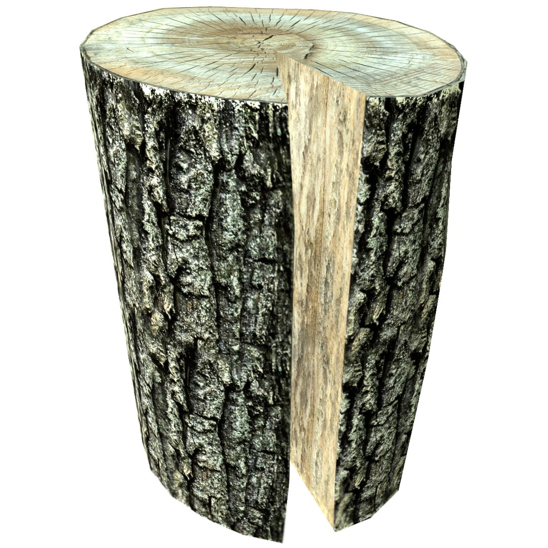3d Log Photorealistic
