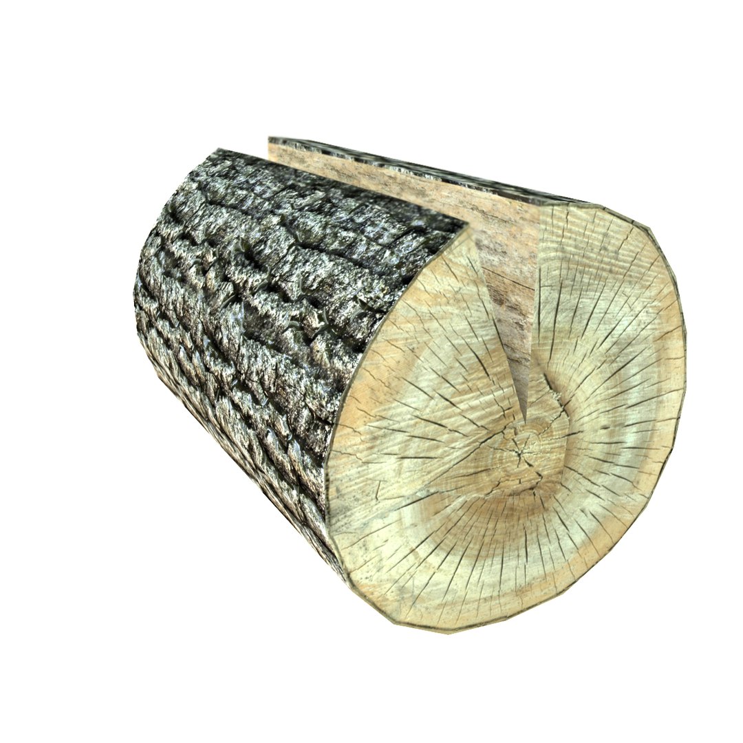 3d Log Photorealistic