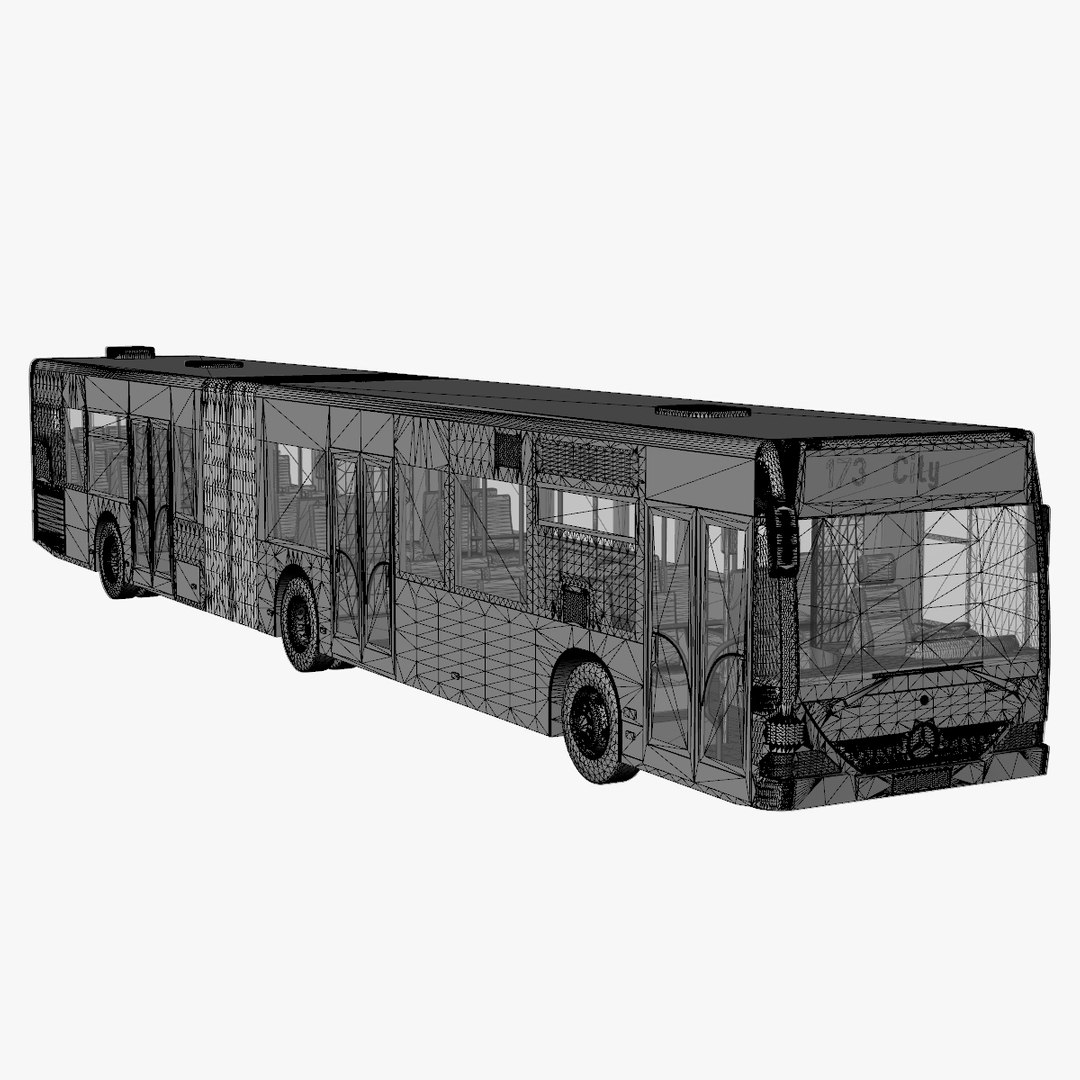 Citaro G Articulated Bus 3d Model
