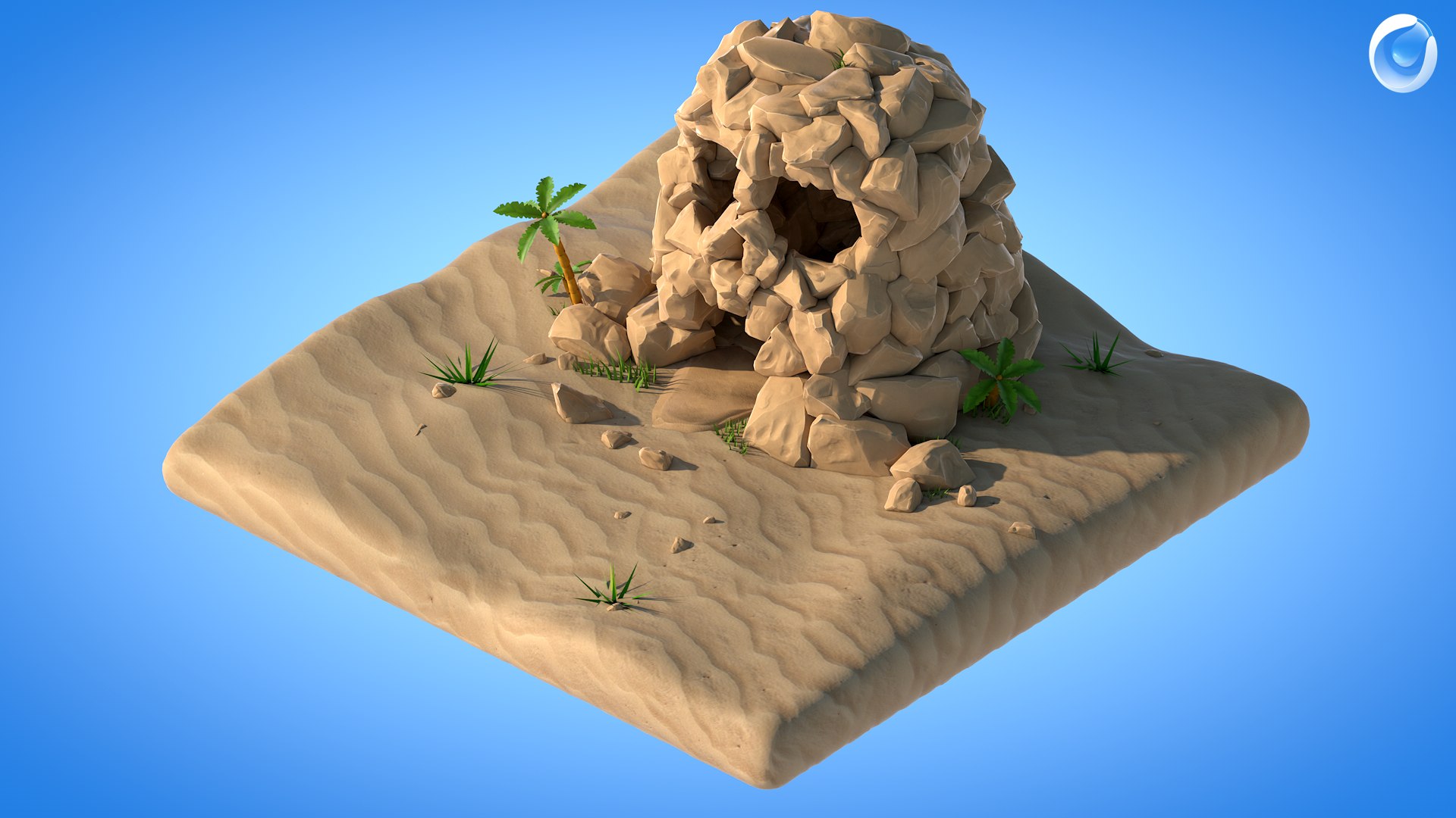 Skull Cave 3D Model - TurboSquid 2142341