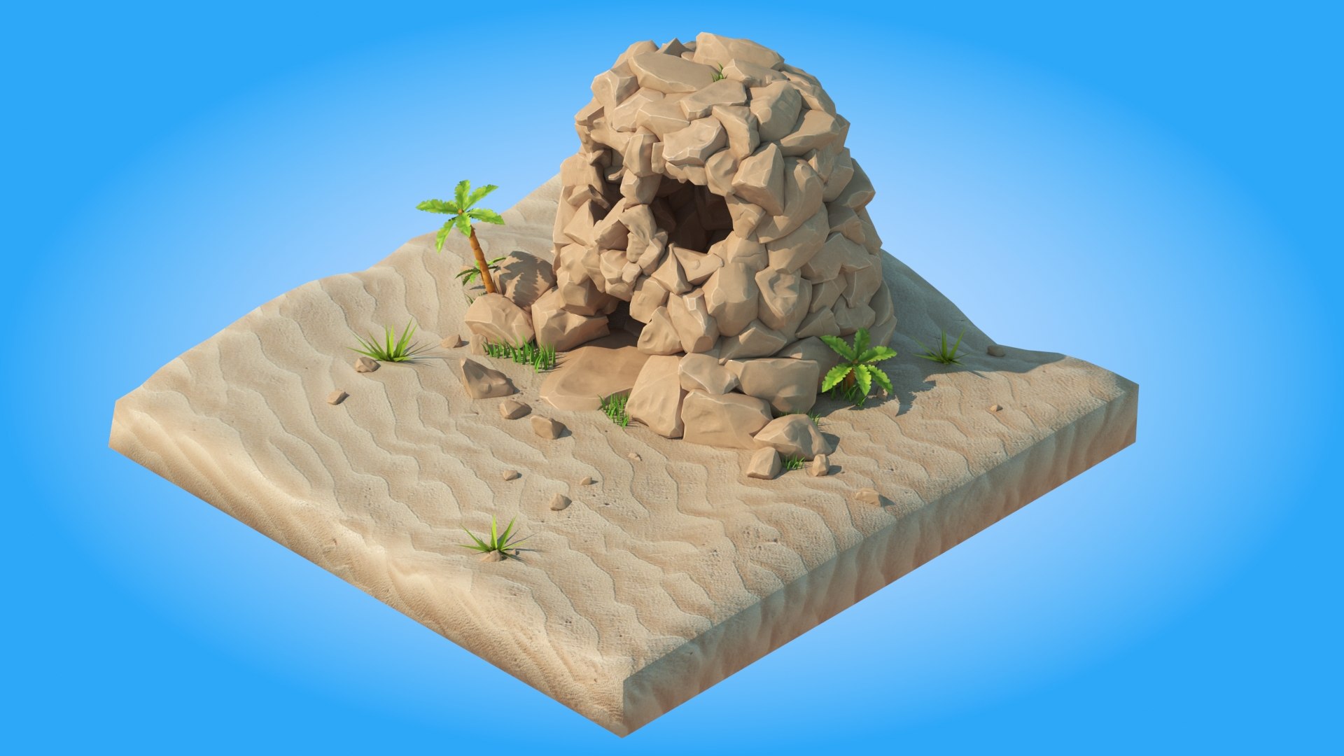 Skull Cave 3D Model - TurboSquid 2142341