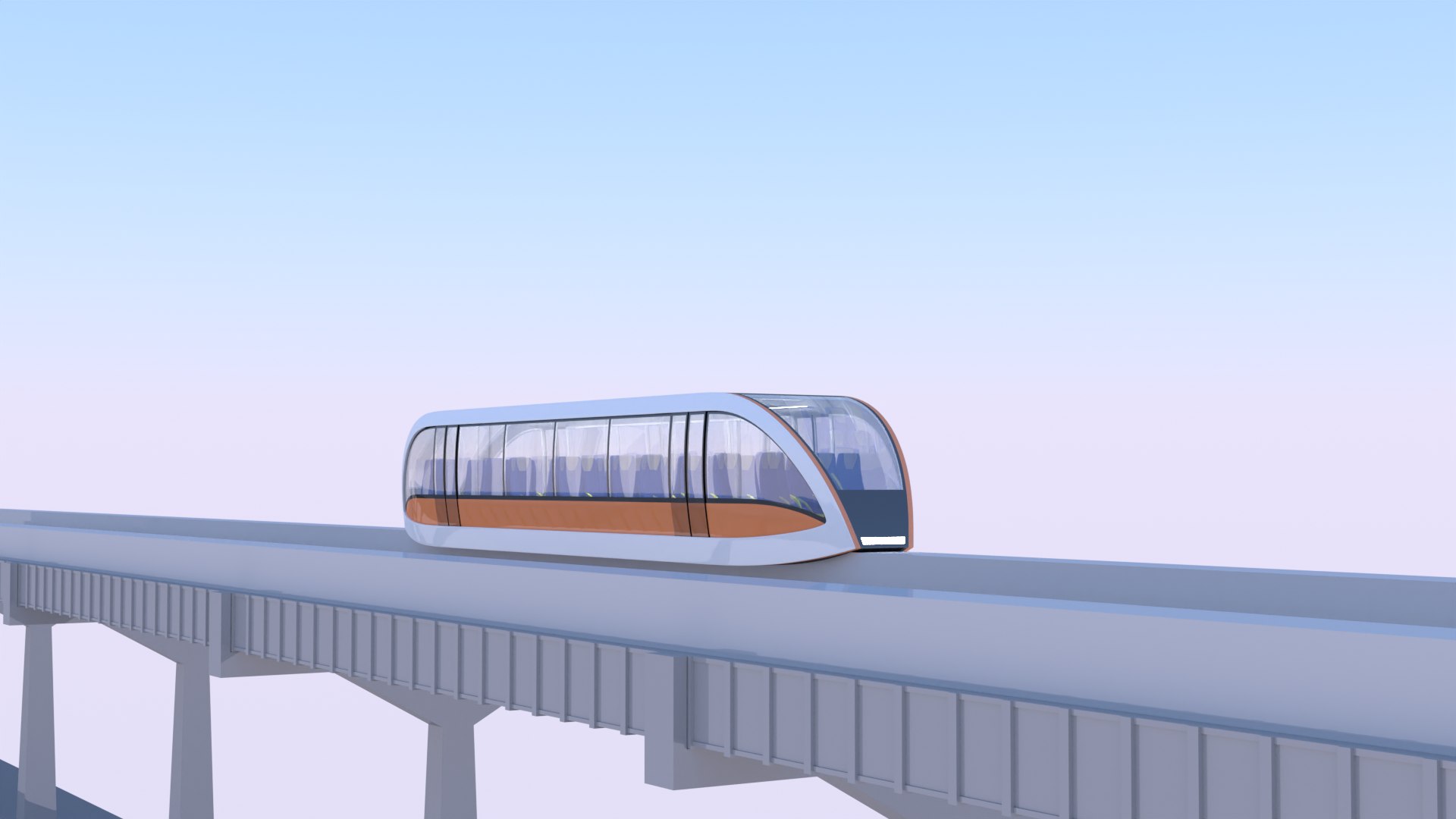 3D Monorail Train Concept 2023 III - TurboSquid 2095680