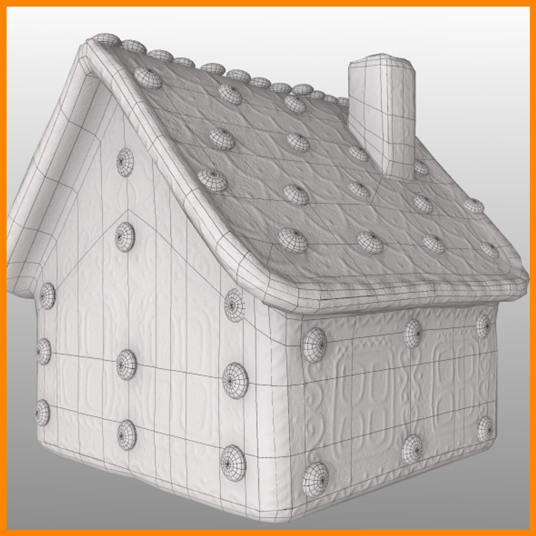 gingerbread house 3d 3ds