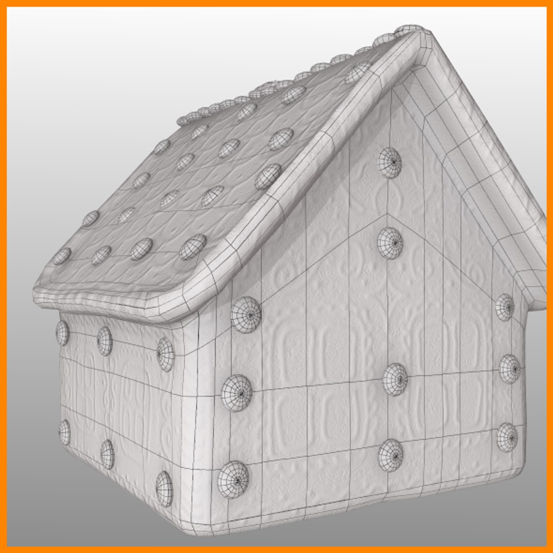 gingerbread house 3d 3ds