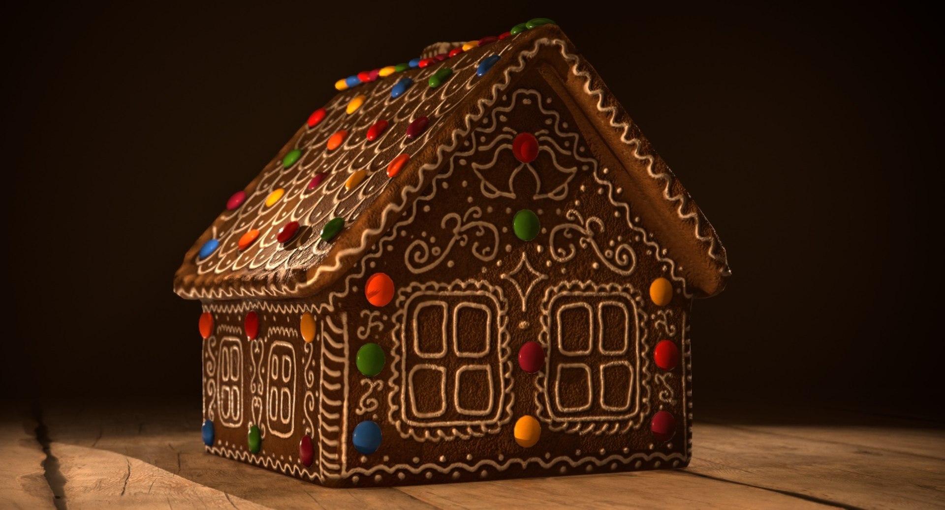 gingerbread house 3d 3ds
